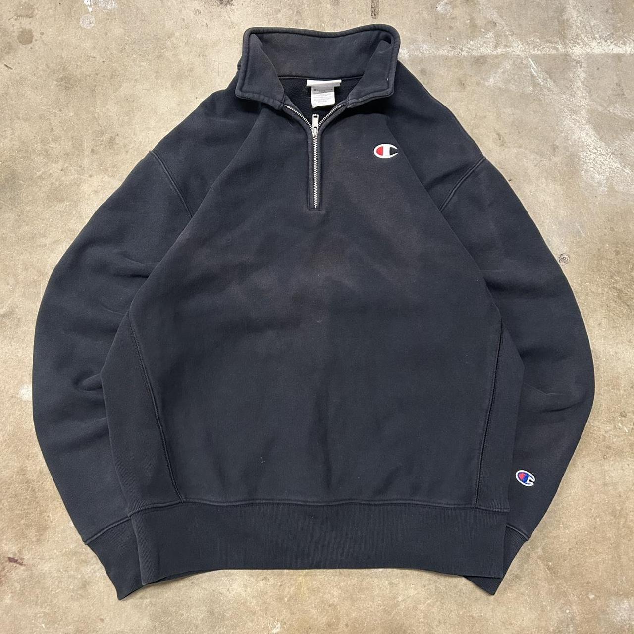 -Vintage 00s y2k sun faded black champion reverse... | Depop