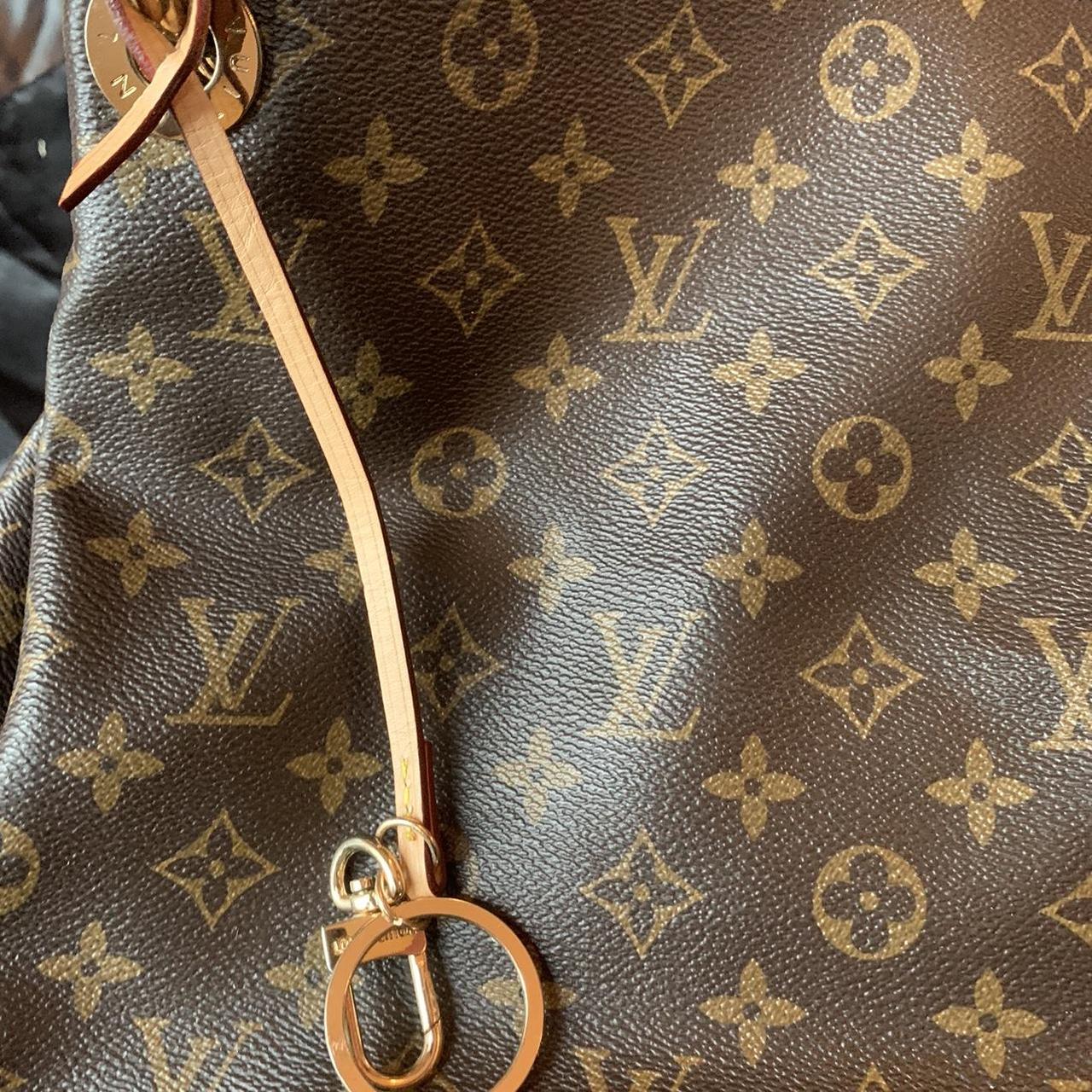 Excellent condition brown tan strong leather like... - Depop