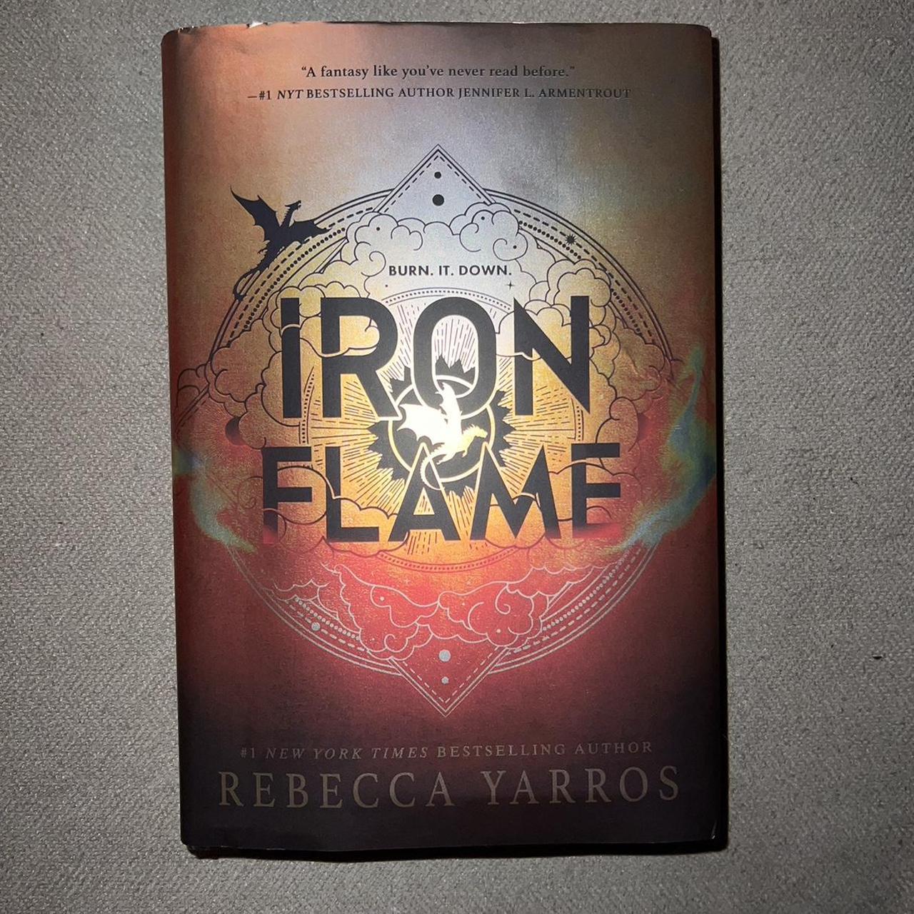 Special First Edition of Iron Flame. Black trim on... - Depop