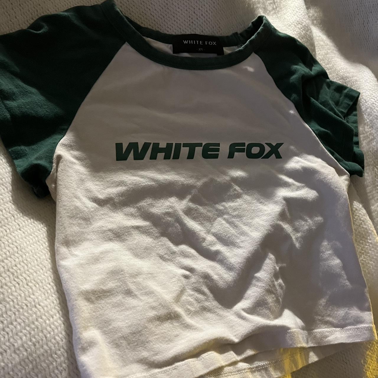 White Fox Crop Top - Depop