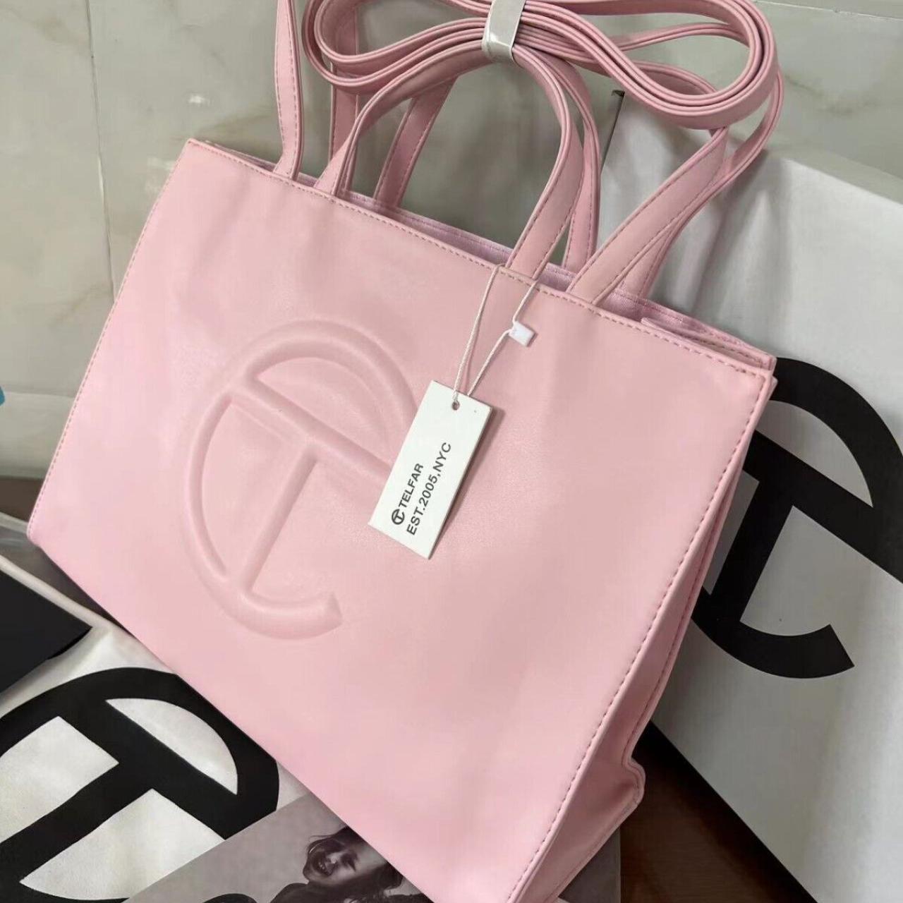 Pink Telfar Medium Shopper Tote Bag Handbag Vegan... - Depop