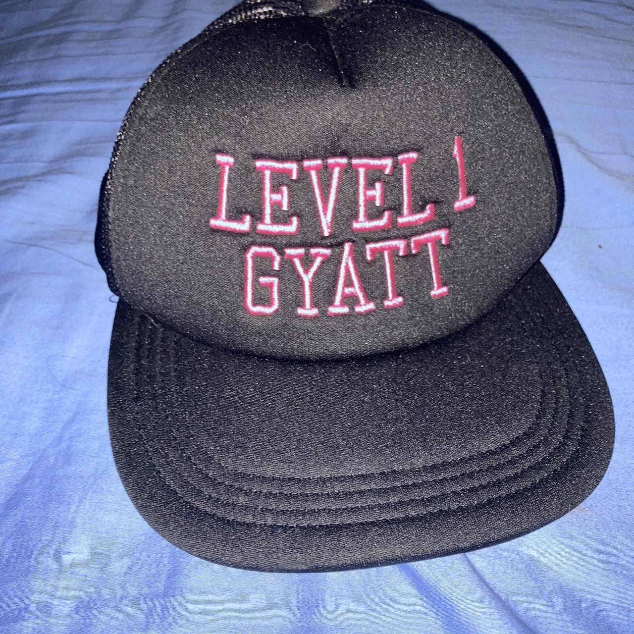 snapback hat “level 1 gyatt” funny hat - Depop