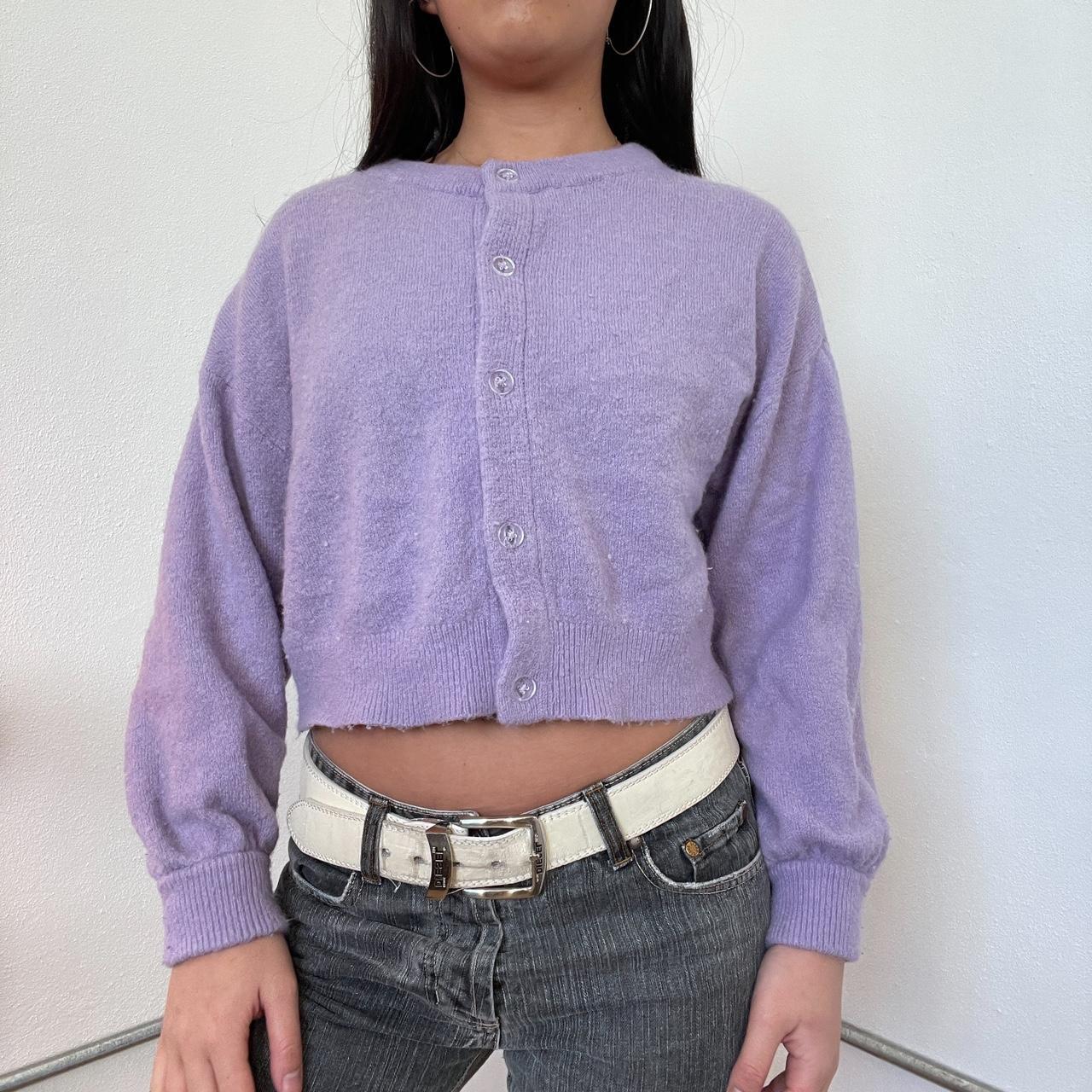 Vintage purple / lilac button up long sleeve... - Depop