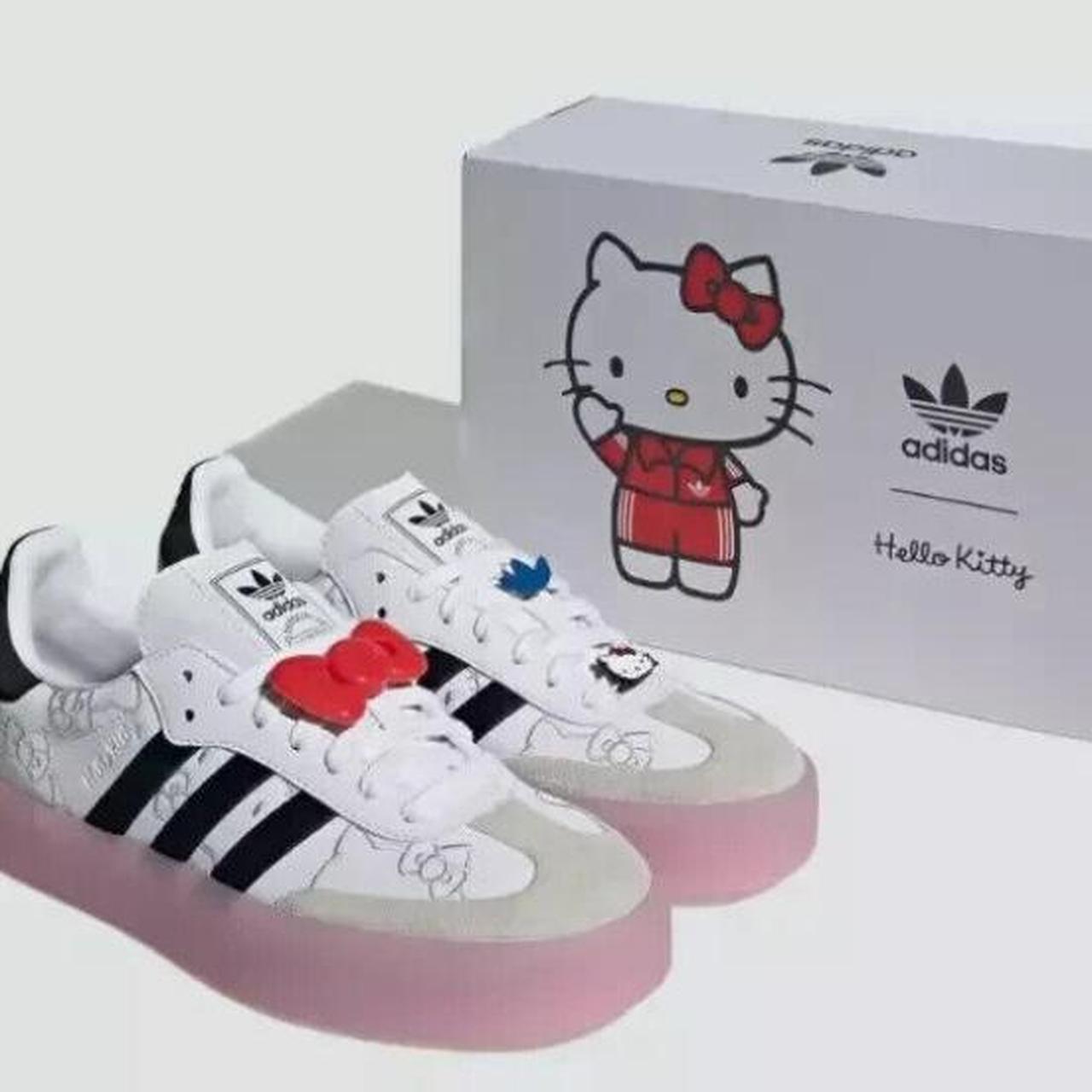 Adidas Hello Kitty x Sambas trainers in white and... | Depop