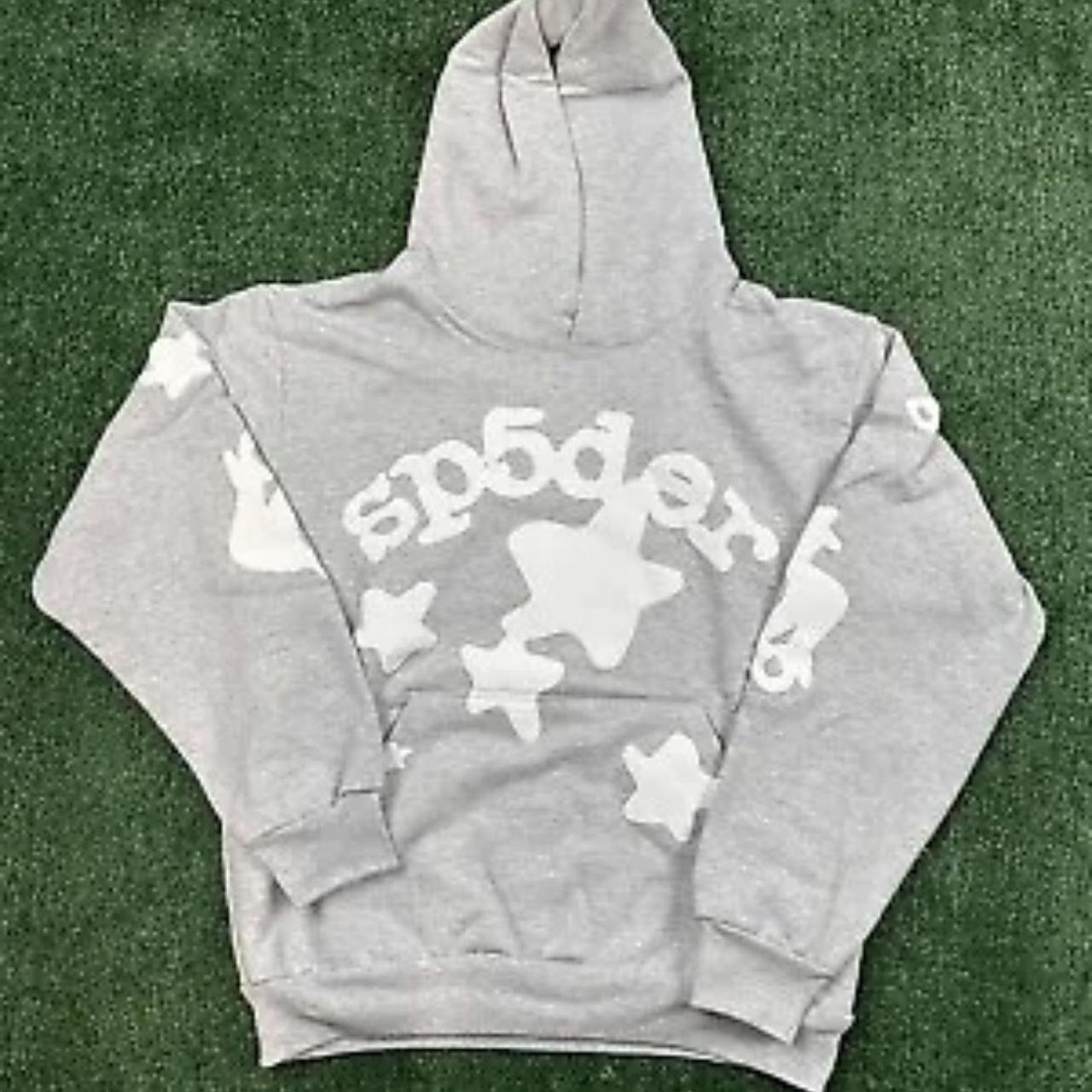 Grey spider hoodie Never worn PLEASE DM TO BUY‼️‼️ - Depop