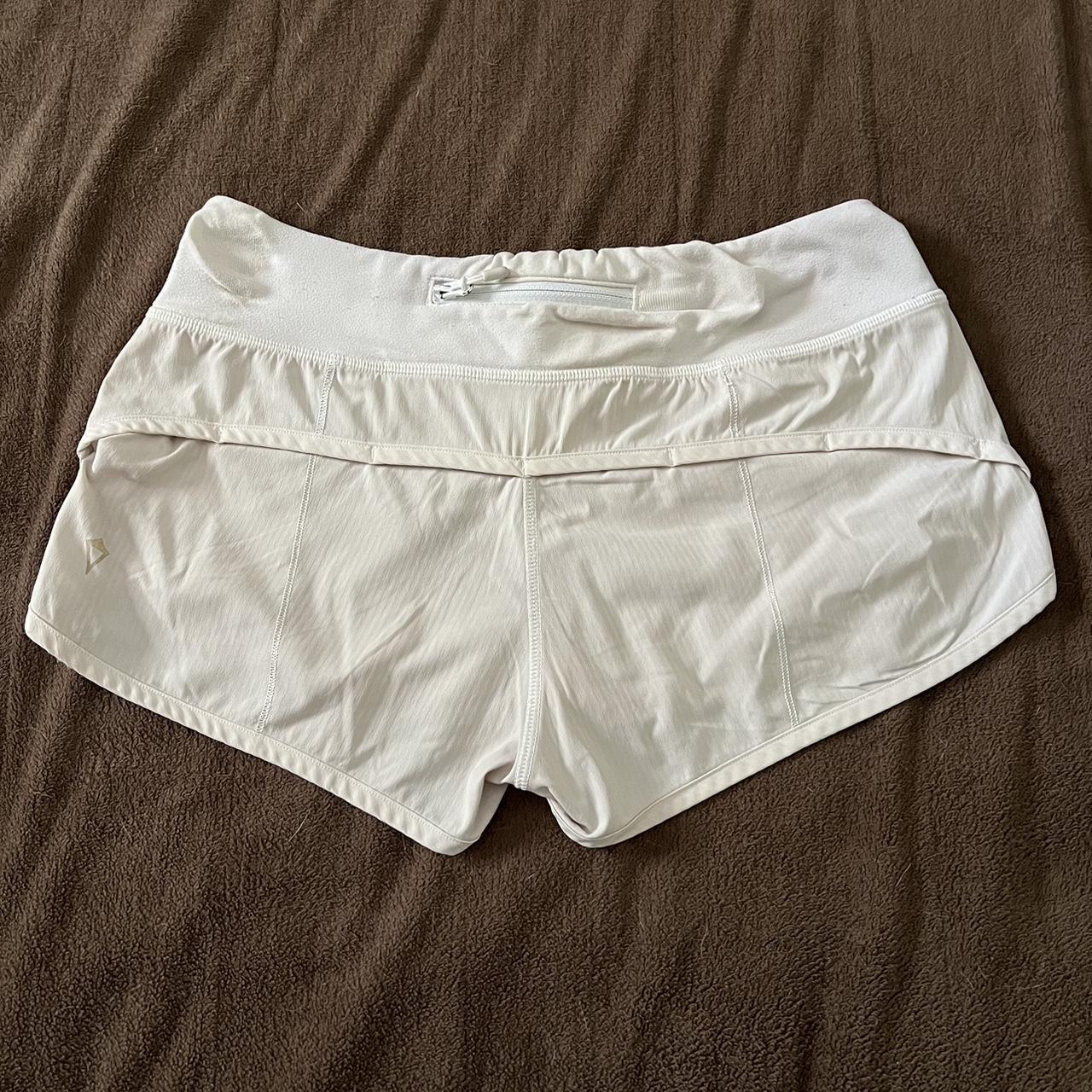 lululemon speed up shorts dupe! color: white size... - Depop