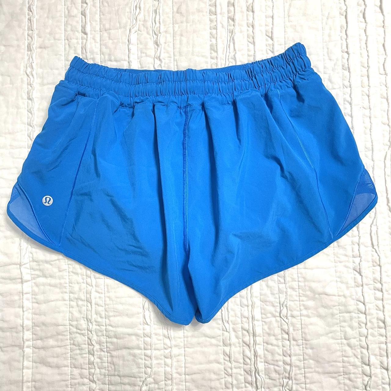 Ocean blue lululemon short. Size 8 but runs small... - Depop