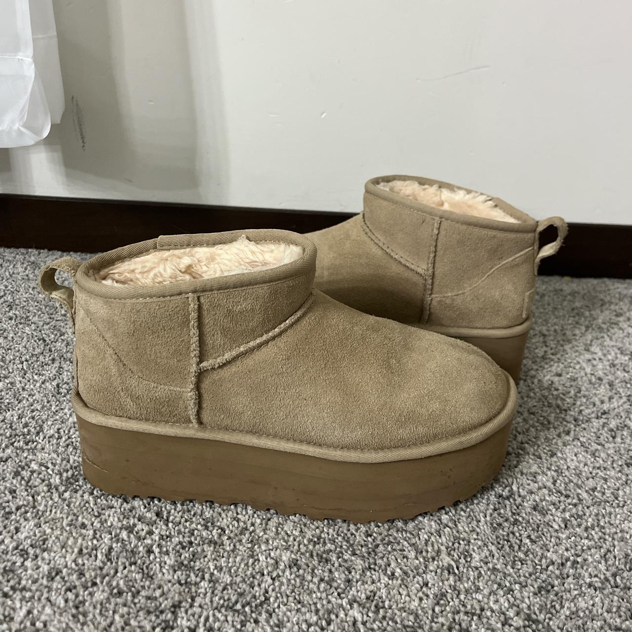 Classic Ultra Mini Platform ‘Sand’ - Depop