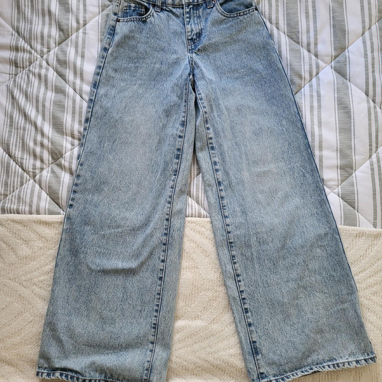 RSQ low rise wide leg jeans size 23 #lowrise... - Depop