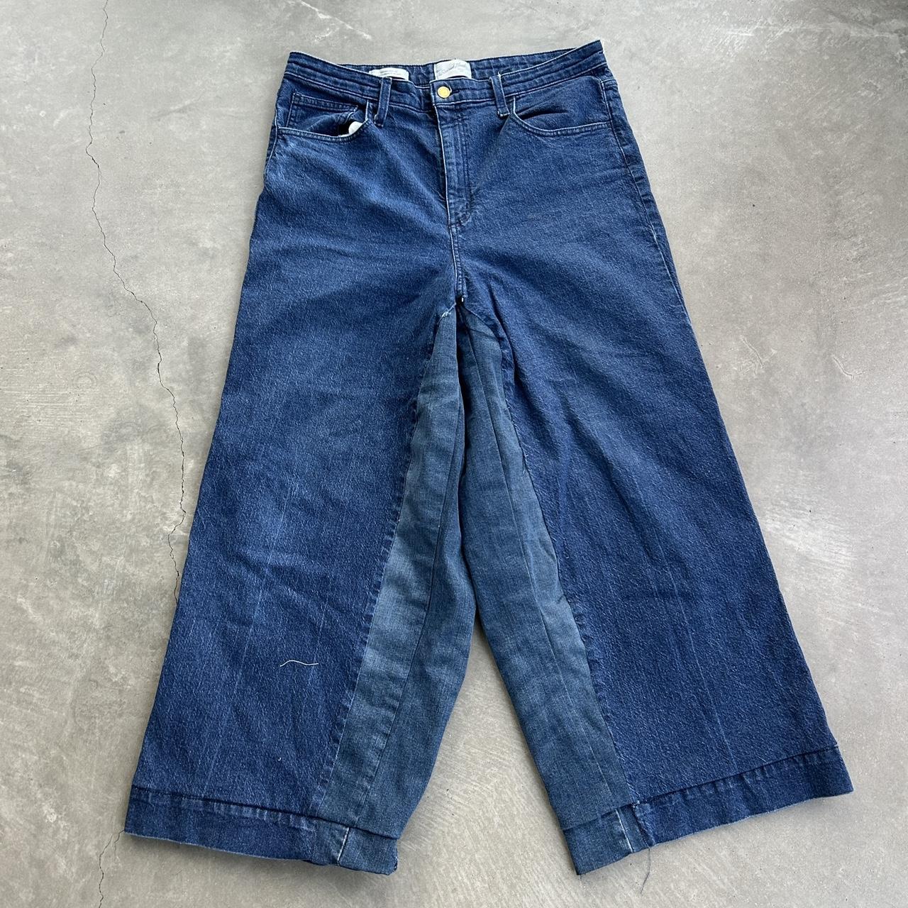 Custom Wide-Leg Jeans – Inner Flare & Star... | Depop