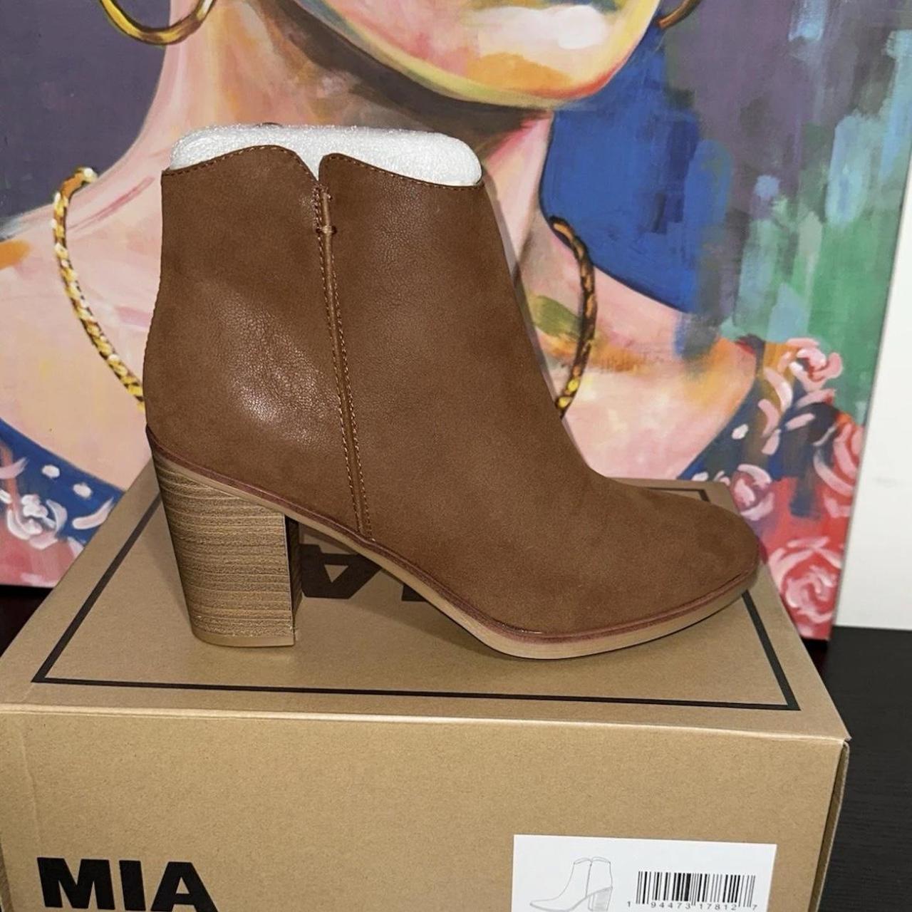 MIA Patton Bootie, Ankle Boot, Cognac, Size 9, New... | Depop