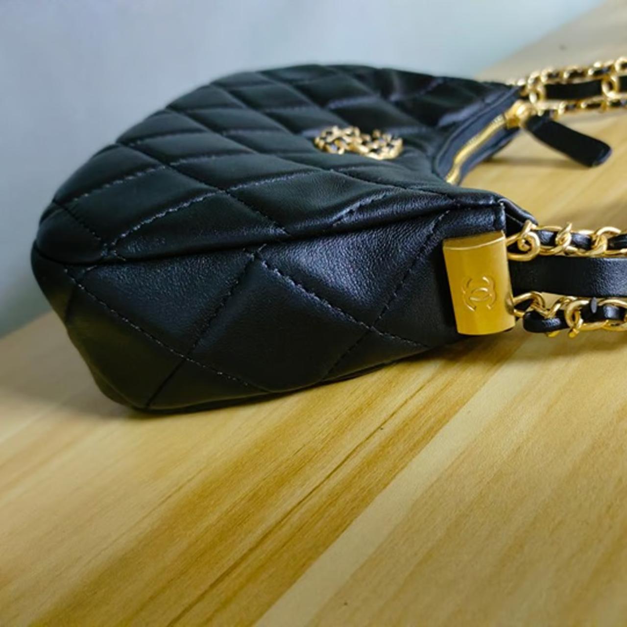 Vintage Chȧnel 23K Hobo Tote Bag Authentic Color... - Depop