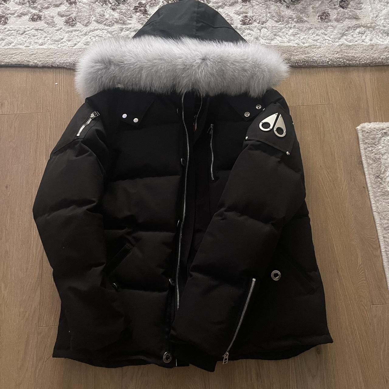 Moose Knuckles 3Q Parka White Fur Used Size L No... - Depop