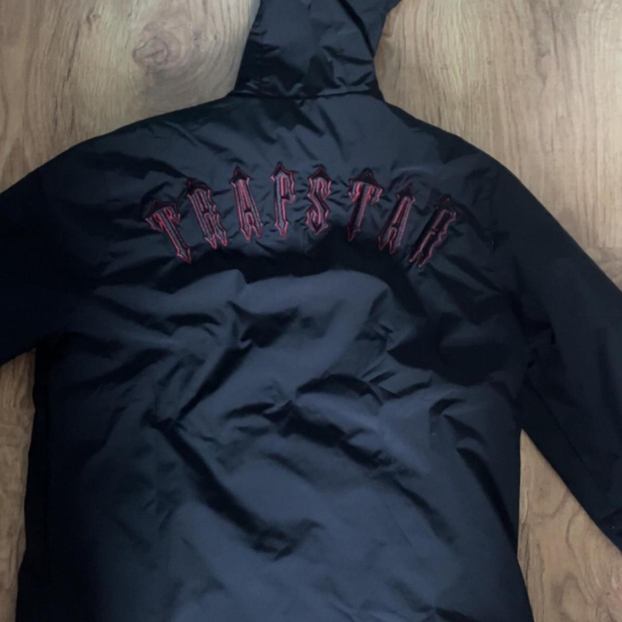 Trapstar Irongate Windbreaker Black/ Red - Depop