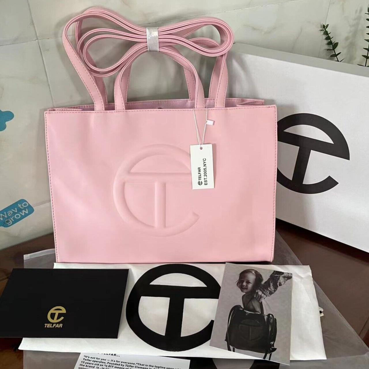 Pink Telfar Medium Shopper Tote Bag Handbag Vegan... - Depop