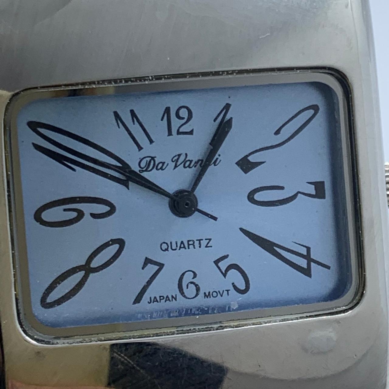 Da vanci ladies 31mm silver tone cuff bracelet watch... - Depop