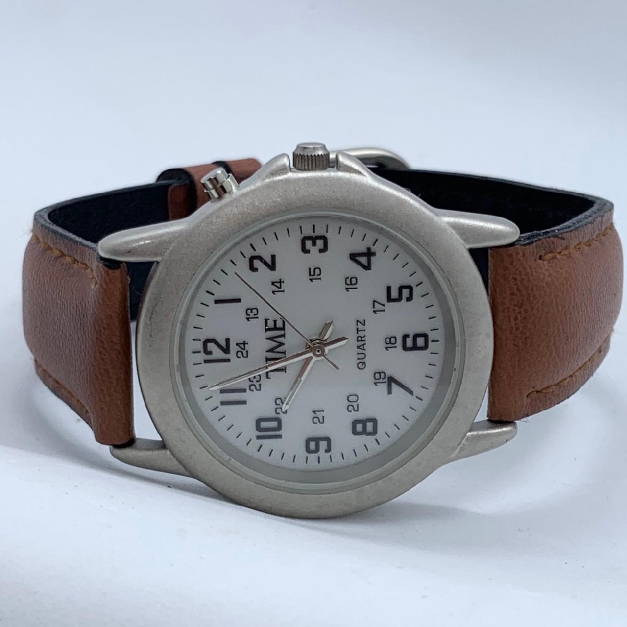 Time unisex light up Quartz analog watch , 34mm... - Depop