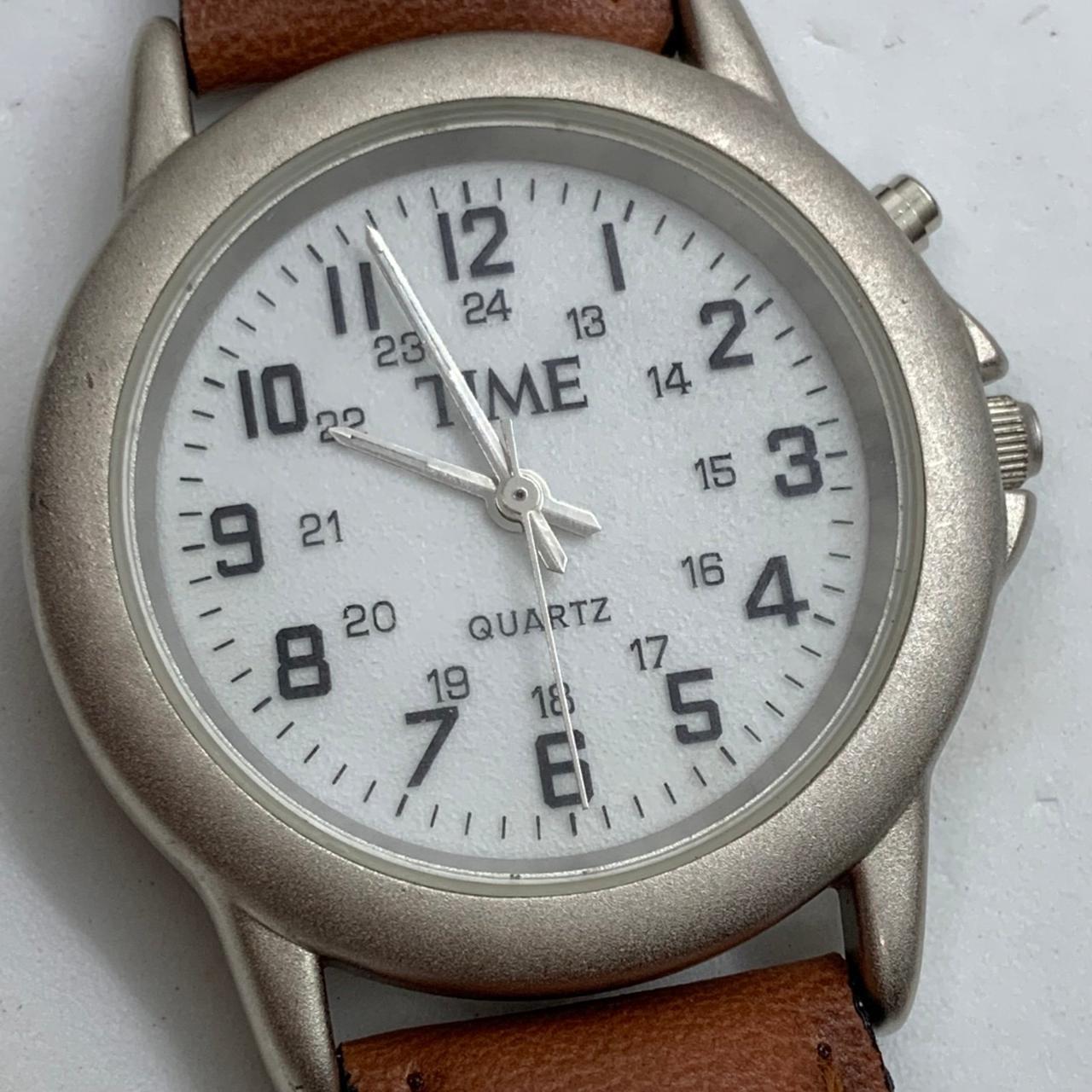 Time unisex light up Quartz analog watch , 34mm... - Depop