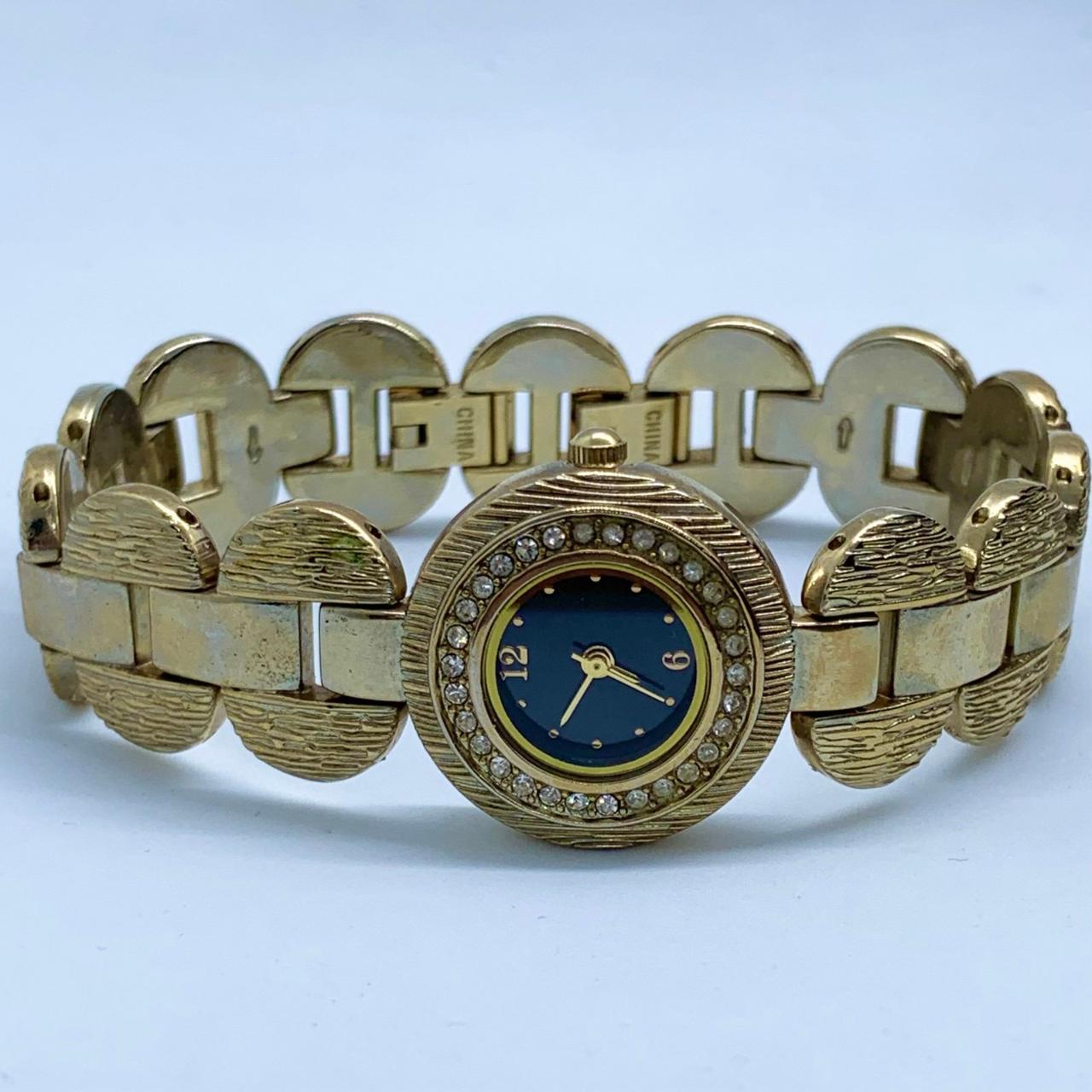 Allude women’s watch 24mm gold rhinestones tone... - Depop