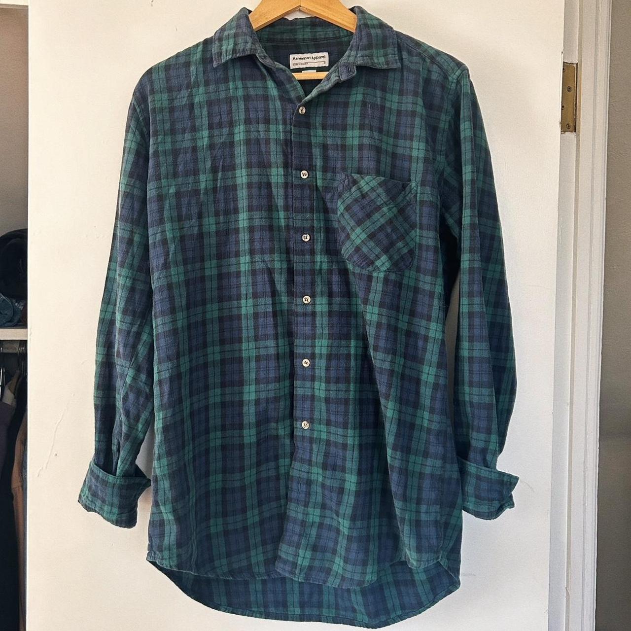 super cozy, well loved American Apparel flannel -... - Depop