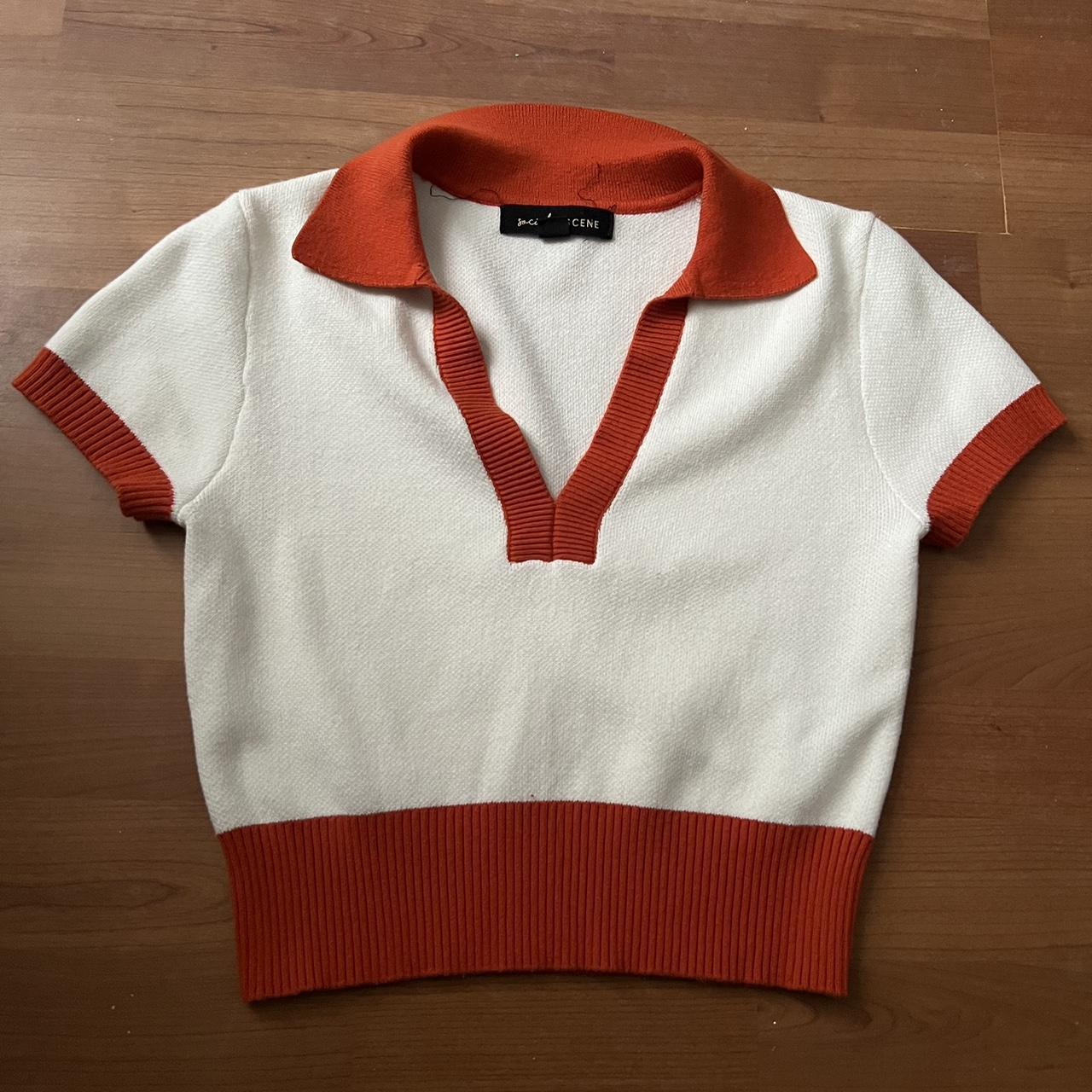 Retro Style Collar V Neck #retro #70s - Depop