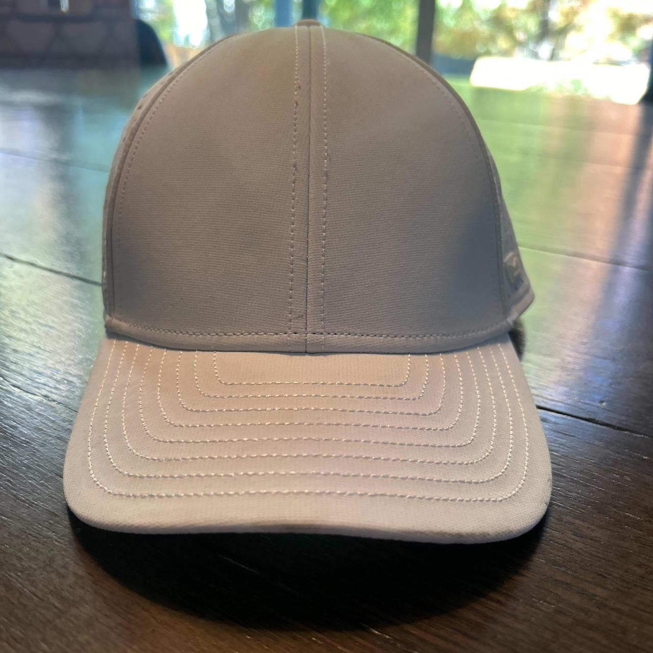 Melin Hydro Grey and white adjustable cap... - Depop