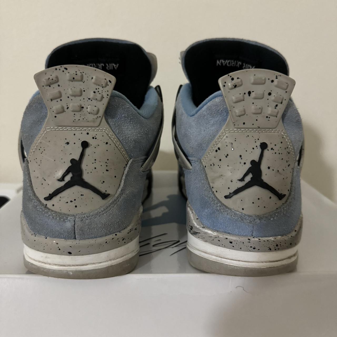 Jordan 4 University blue (UNC) Size 10 Og box - with... - Depop