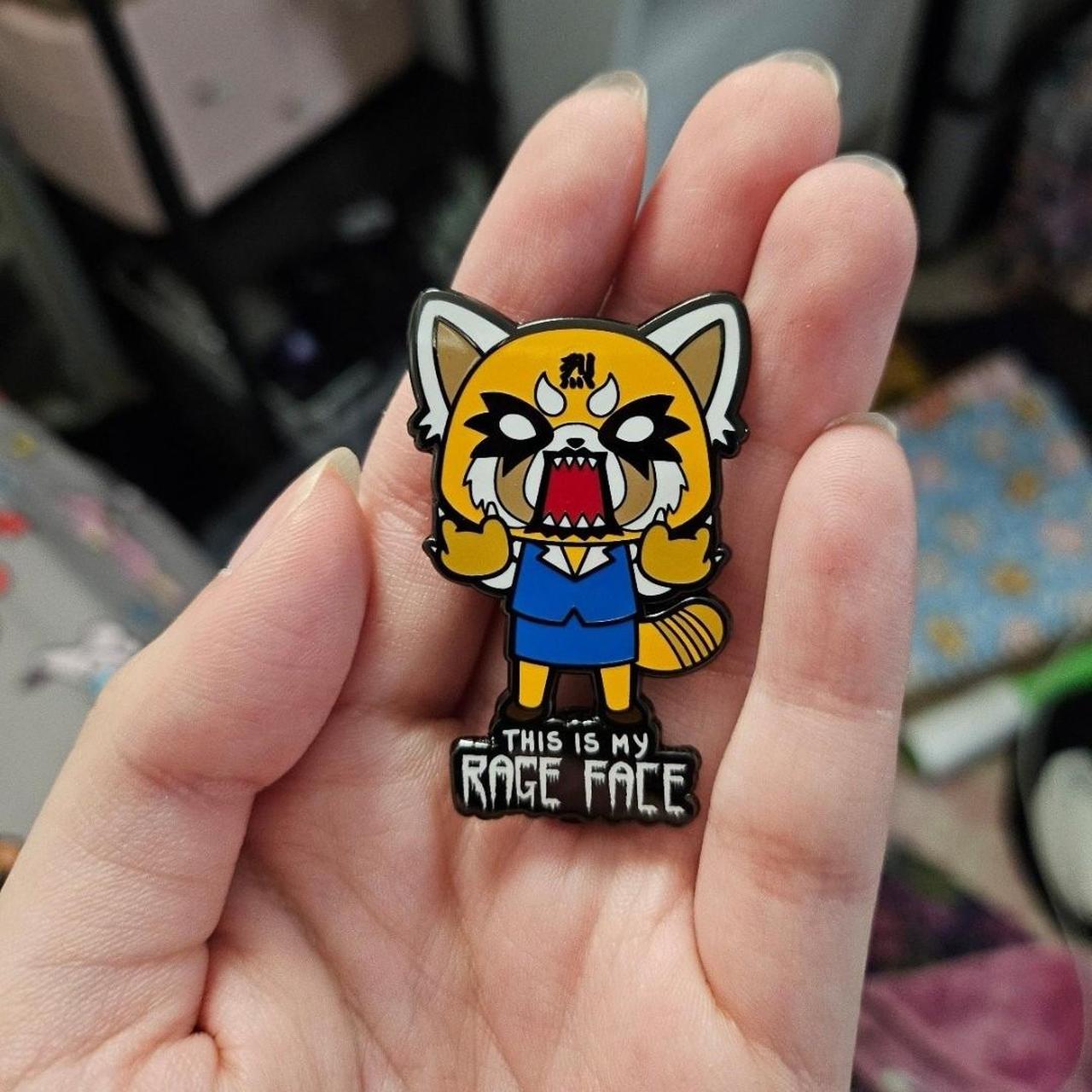 Aggretsuko pin Cute pin of aggretsuko... - Depop
