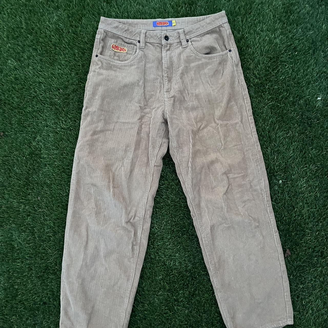 Beige Empyre corduroy pants worn a couple times and... - Depop