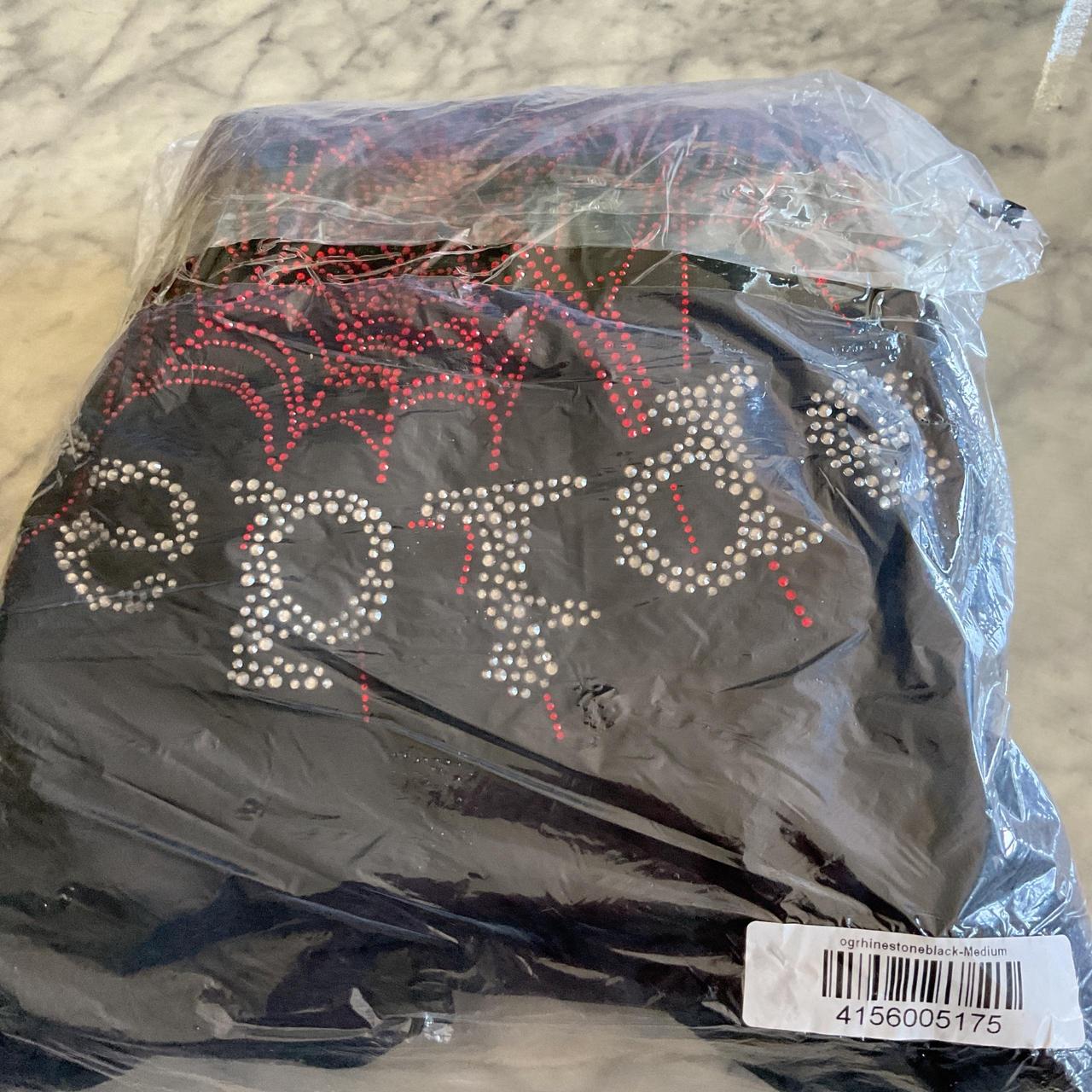 Black and red rhinestone spider hoodie - Depop