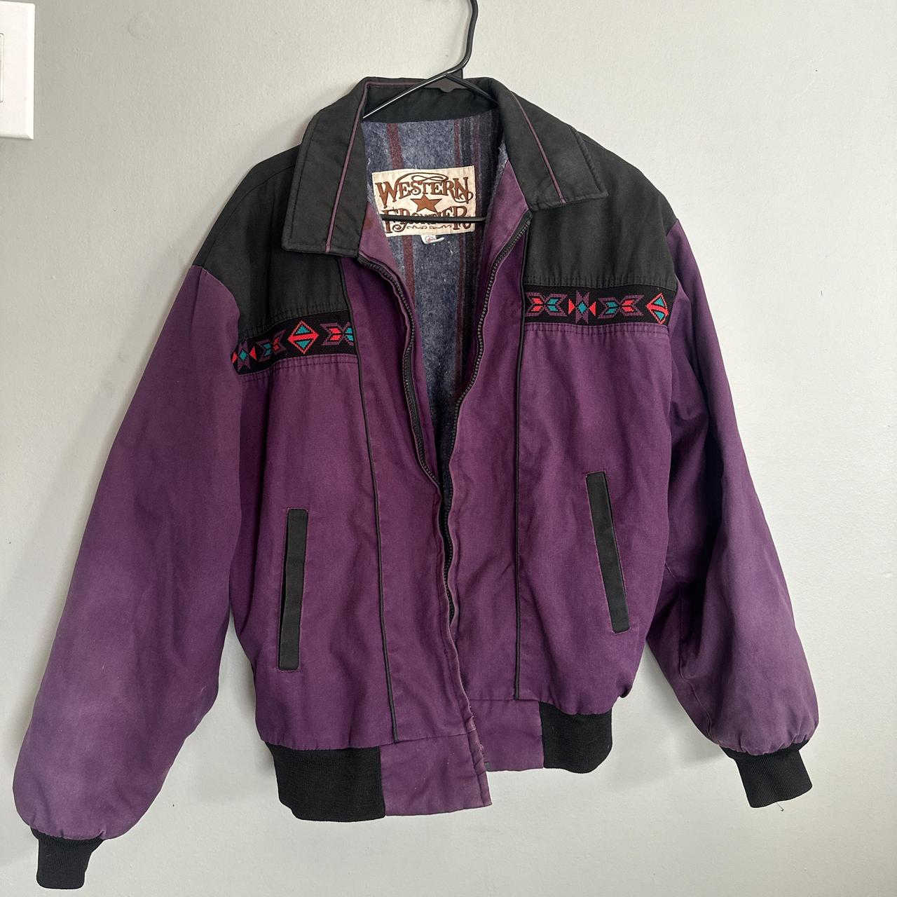 Vintage Carhartt style Aztec jacket Size L 8/10... - Depop