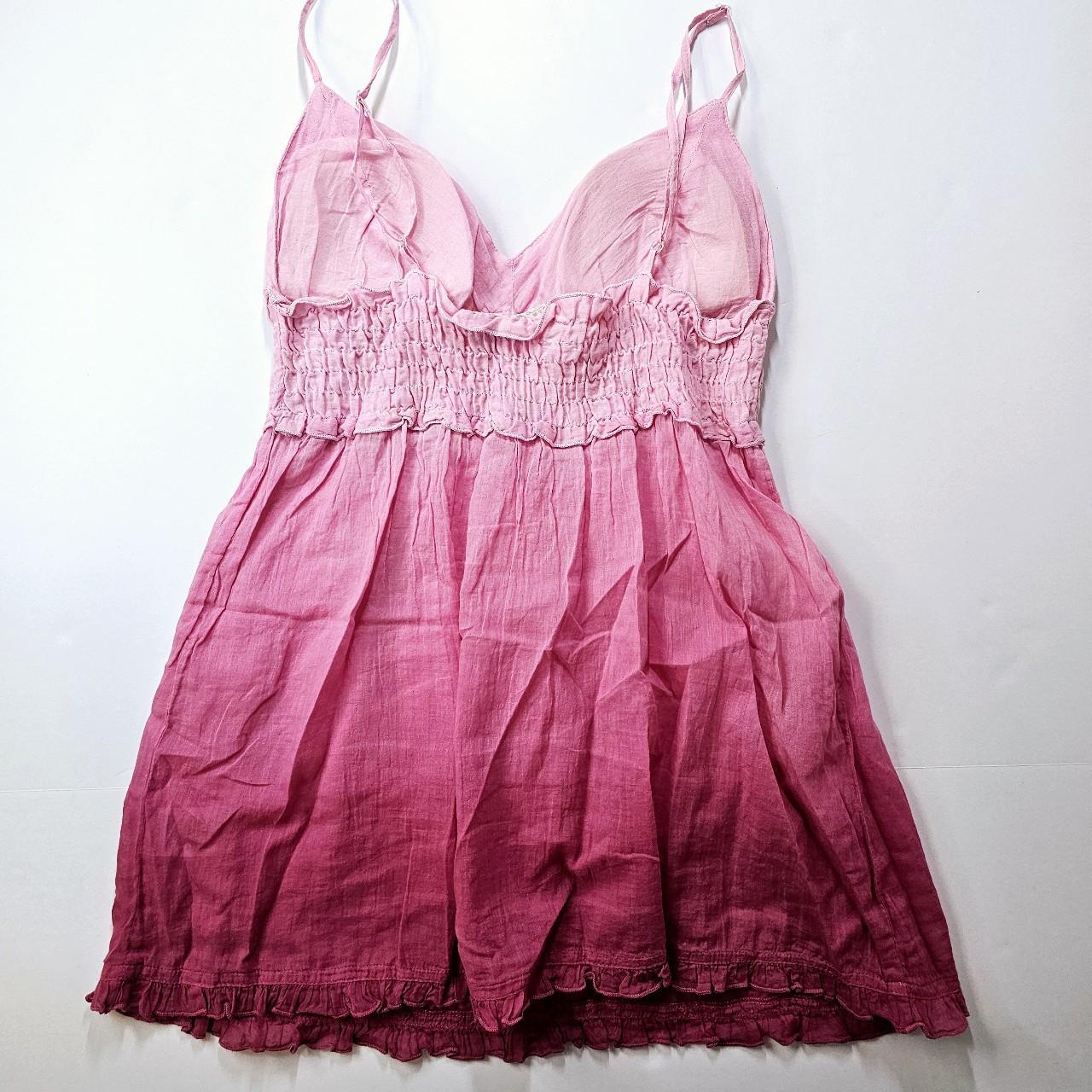 Pink Derek Heart ombre cami with adjustable straps... | Depop