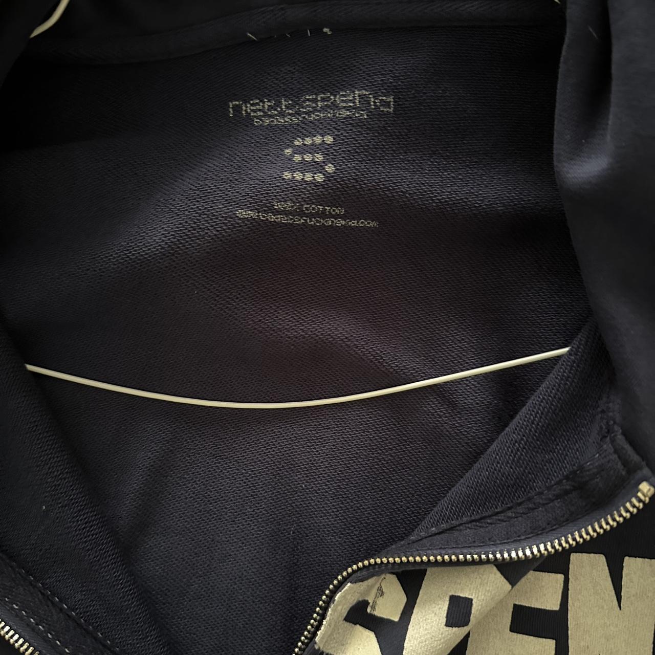 navy nettspend zip up hoodie lol good luck tryna... - Depop