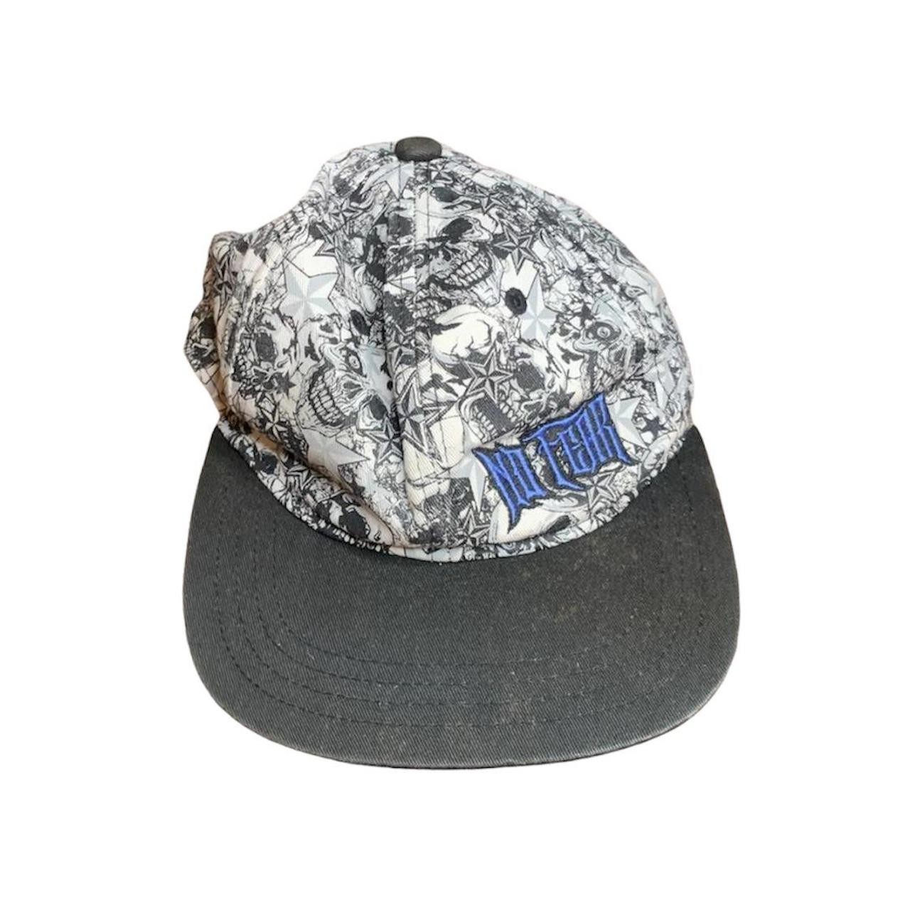 No fear cap, flat brim, skull design - Depop
