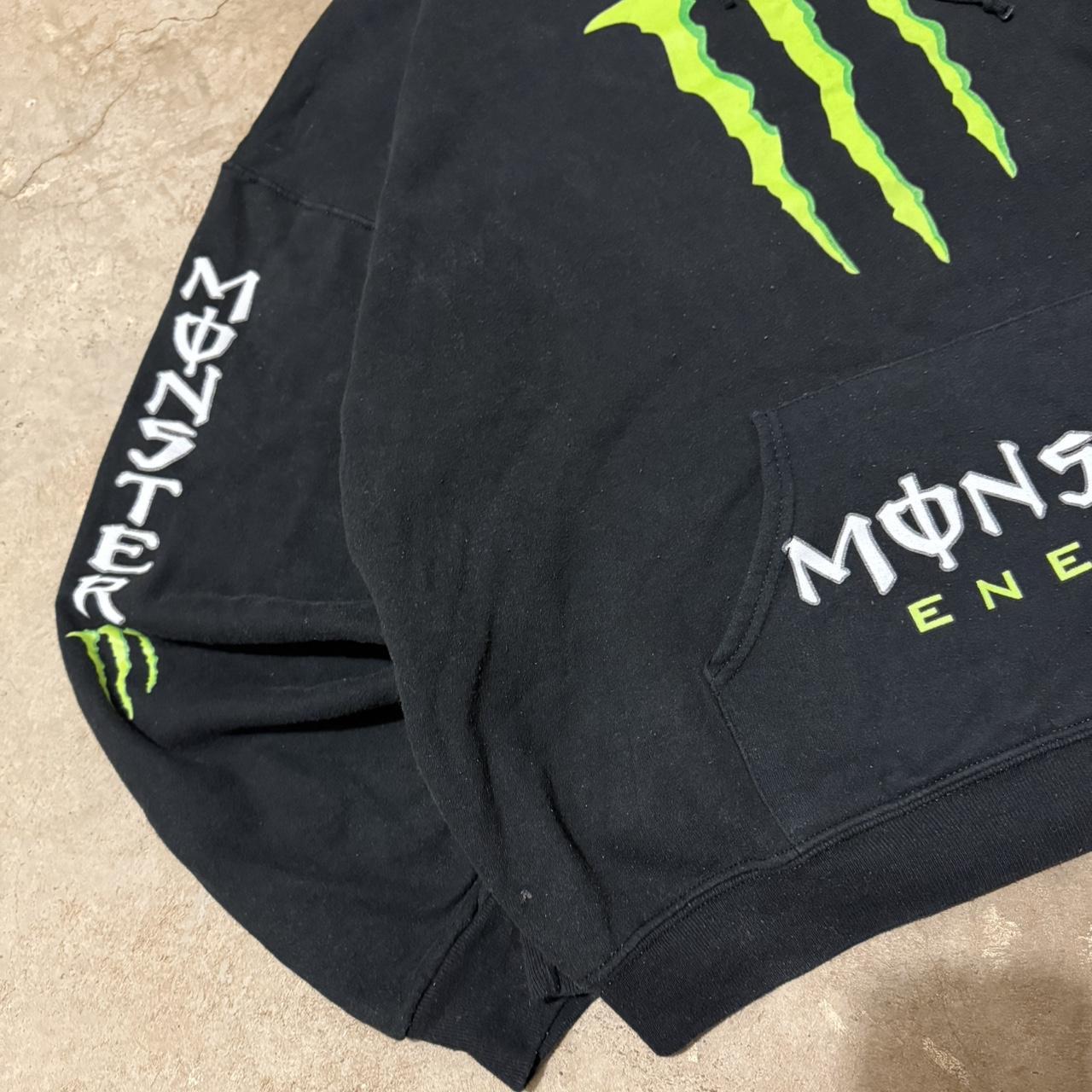 Vintage y2k black Monster energy drink skater... | Depop