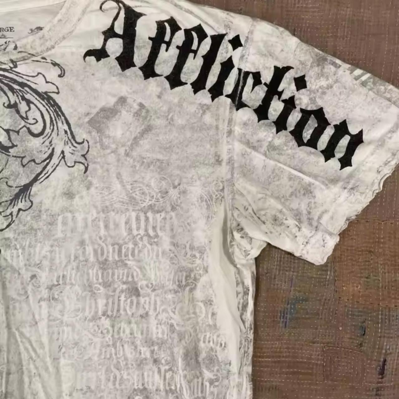 2000s Affliction Graphic T-Shirt Grunge Wings cotton | Depop