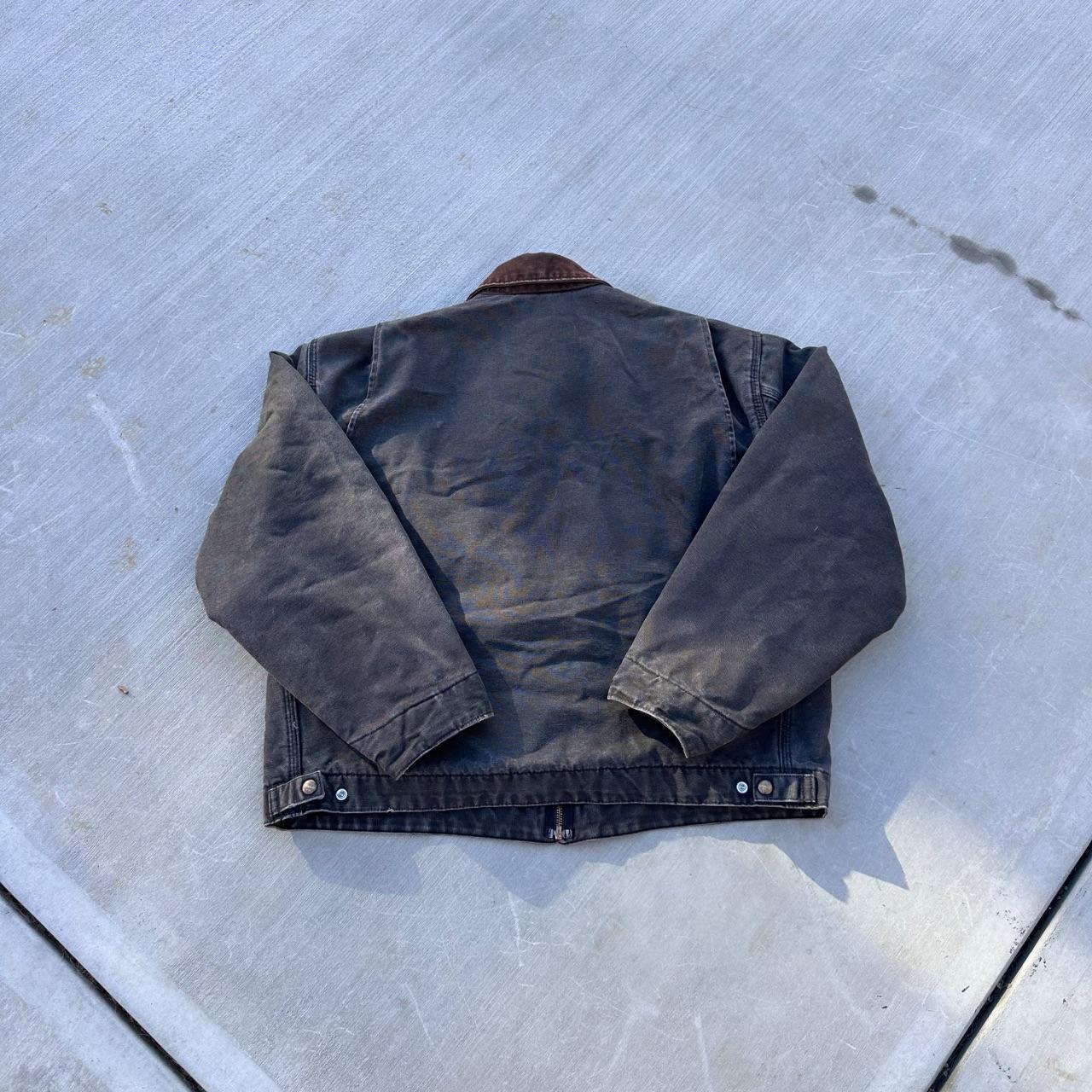 Crazy Faded Vintage Carhartt Detroit J97 BLK... | Depop