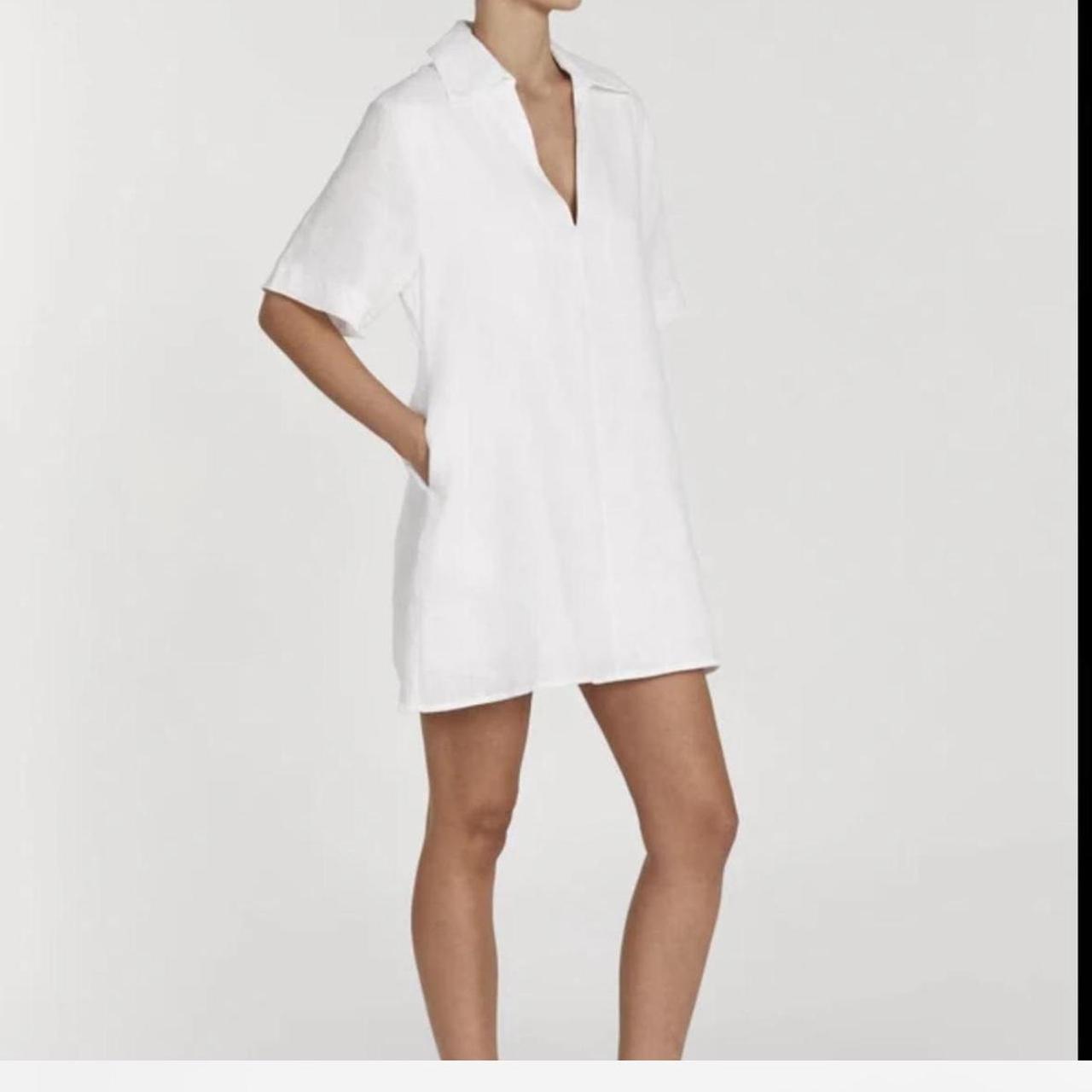 DISSH linen shirt dress Worn once Perfect... | Depop