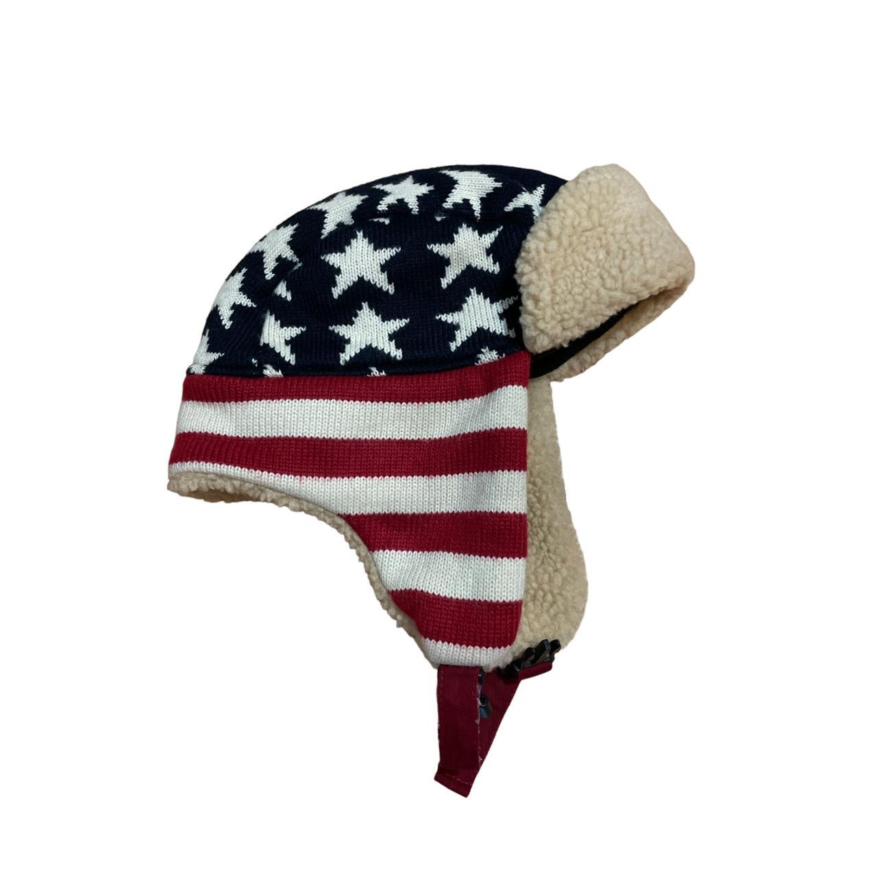 USA Flag America Aviator Trapper Winter Hat... - Depop