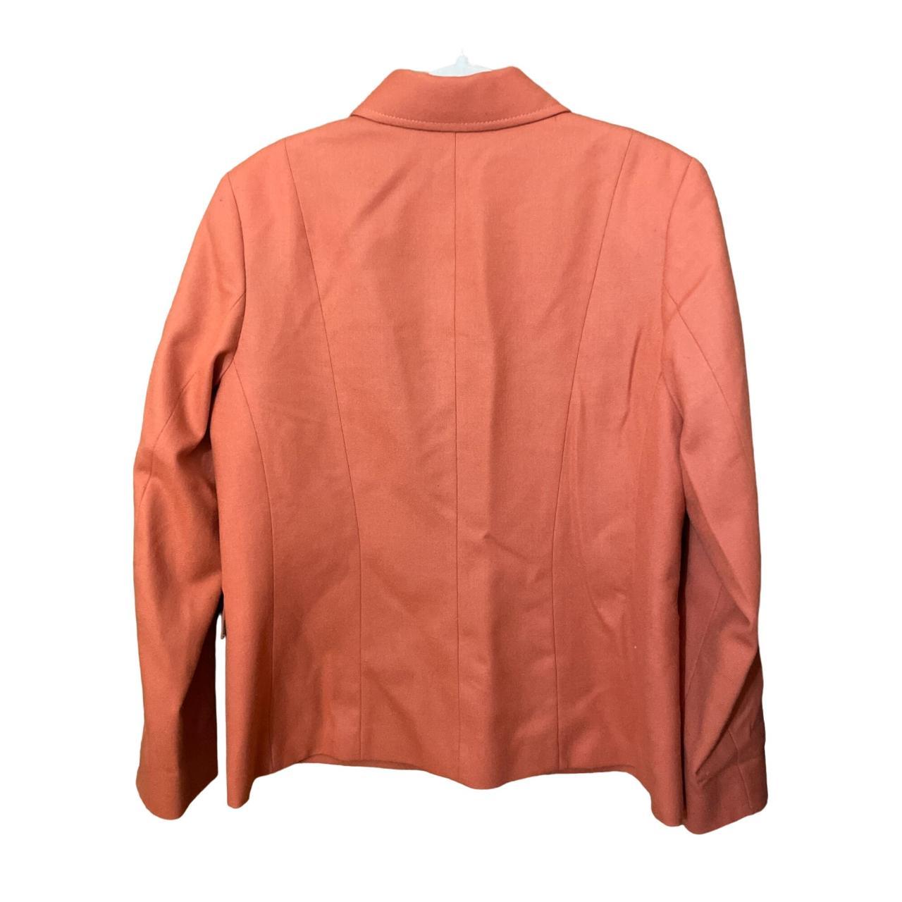 Pendleton 100% Virgin Wool Orange Blazer Size... - Depop