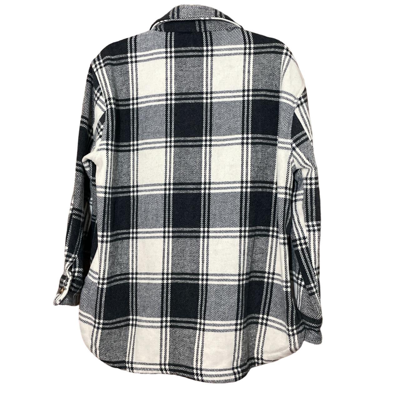 Member's Mark Plaid Grey Shacket Size... - Depop