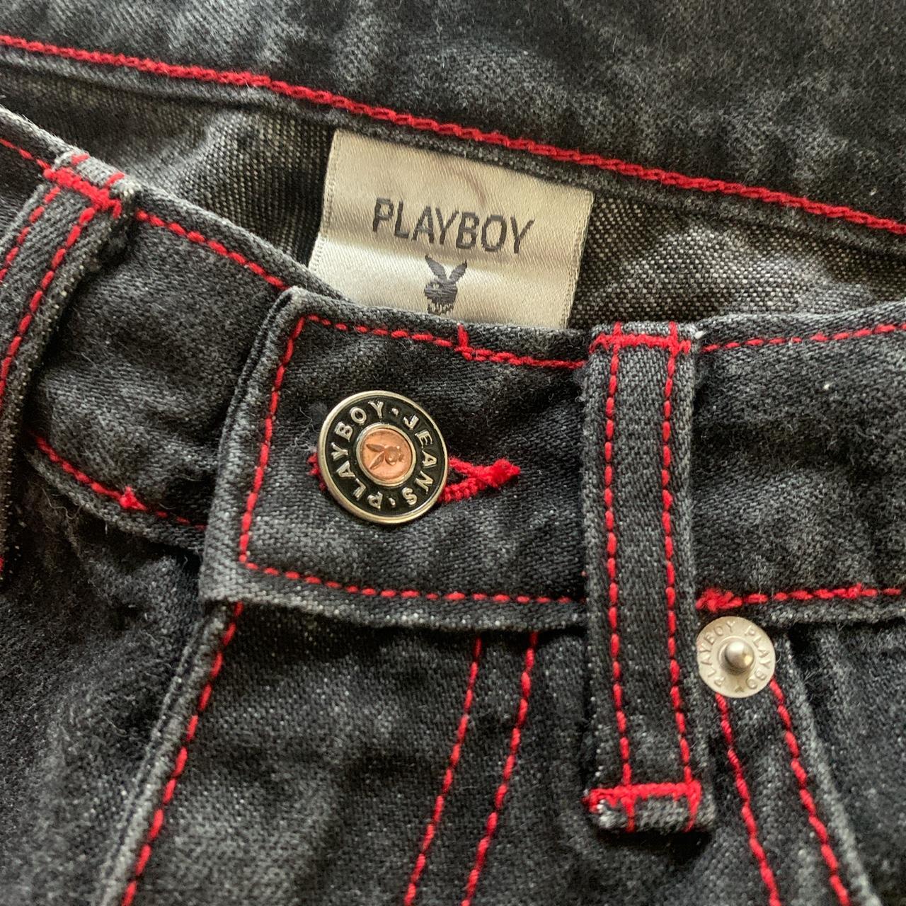 Playmate of the year 🖤 Iconic playboy jeans low rise... - Depop