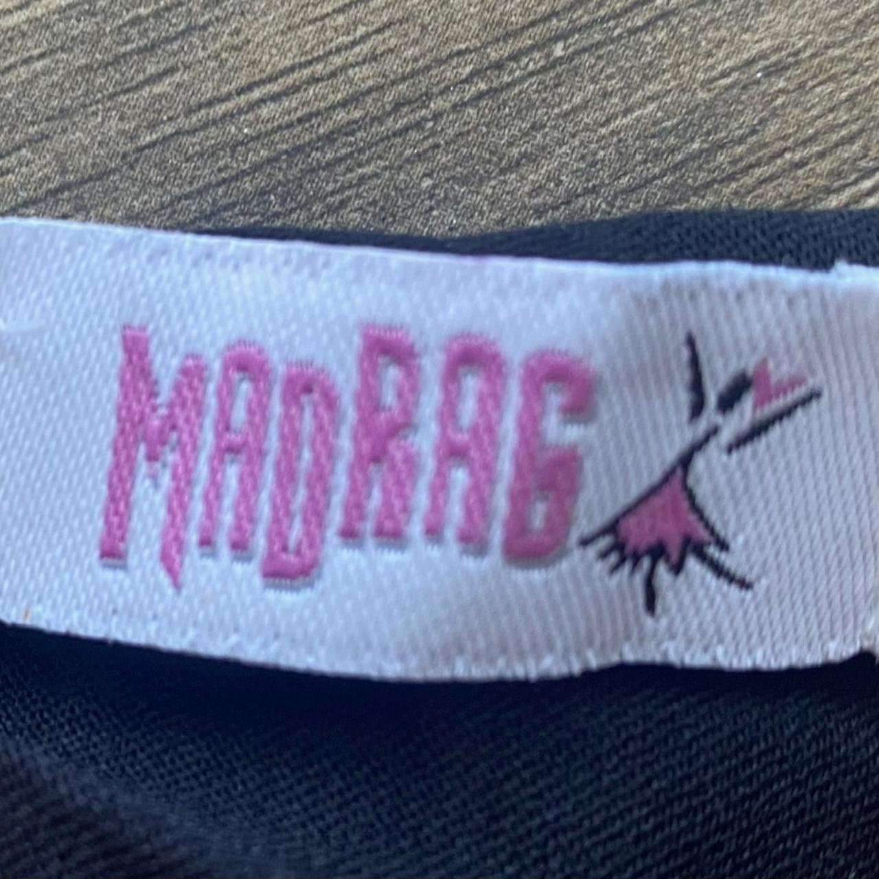 Black Stretchy MadRag Skirt Reaches from Mid Thigh... - Depop