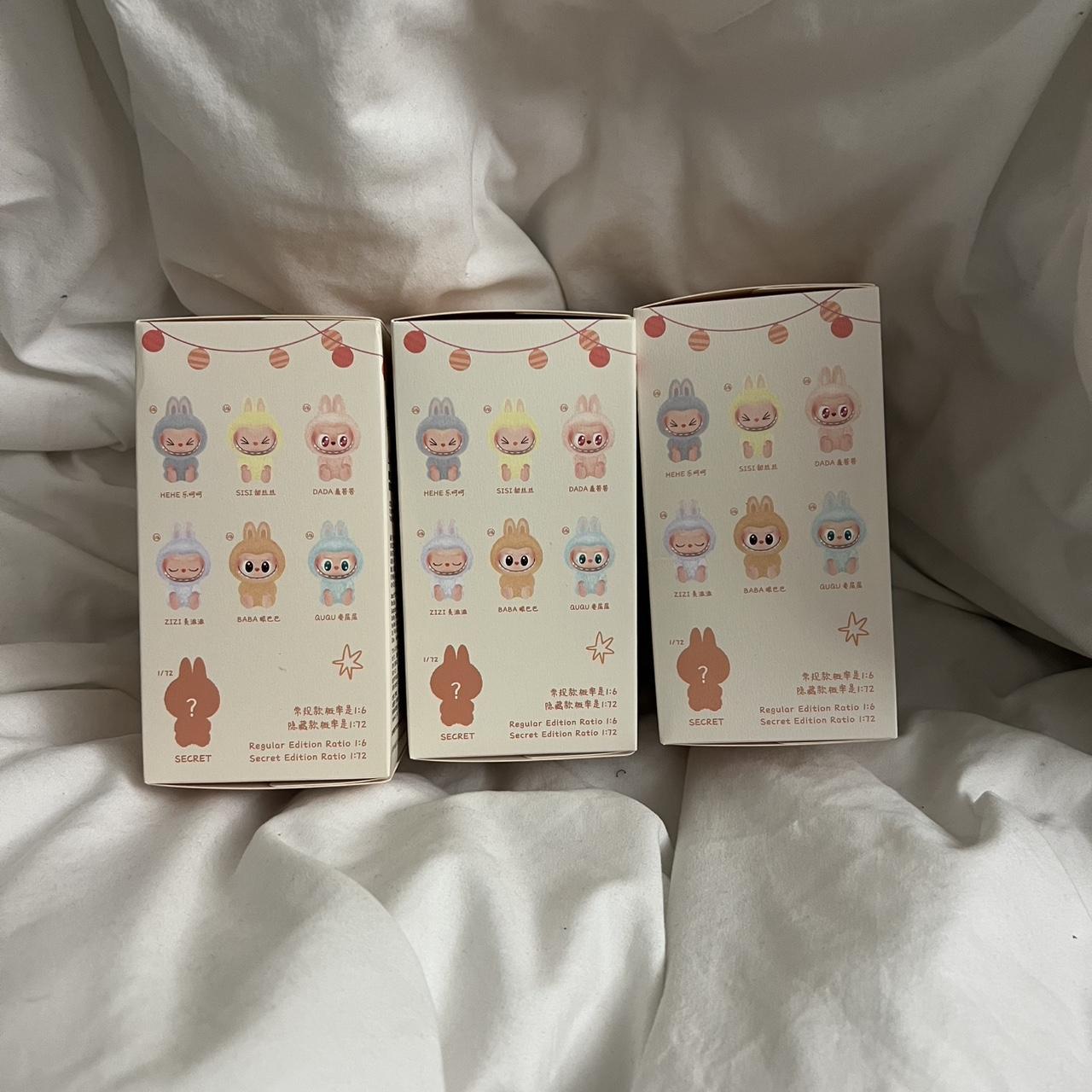 have a seat labubu blind boxes - 2 hehe & 1 dada -... | Depop