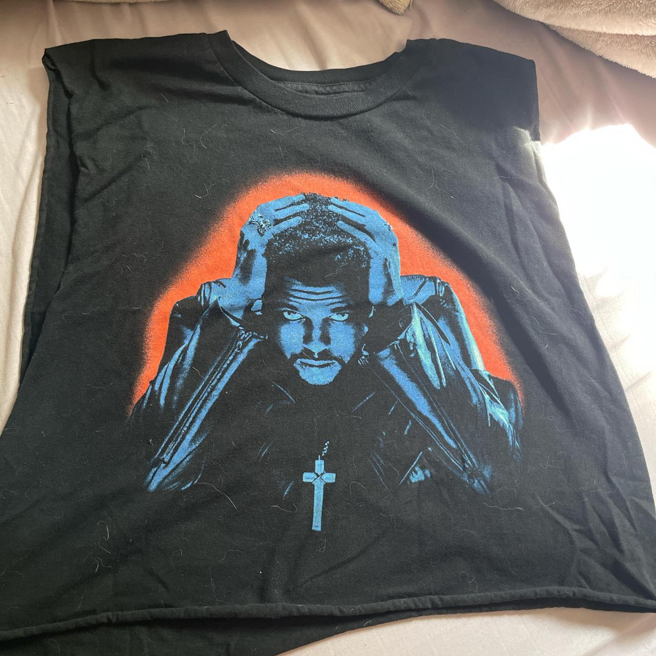 The Weeknd cut out tshirt - Depop