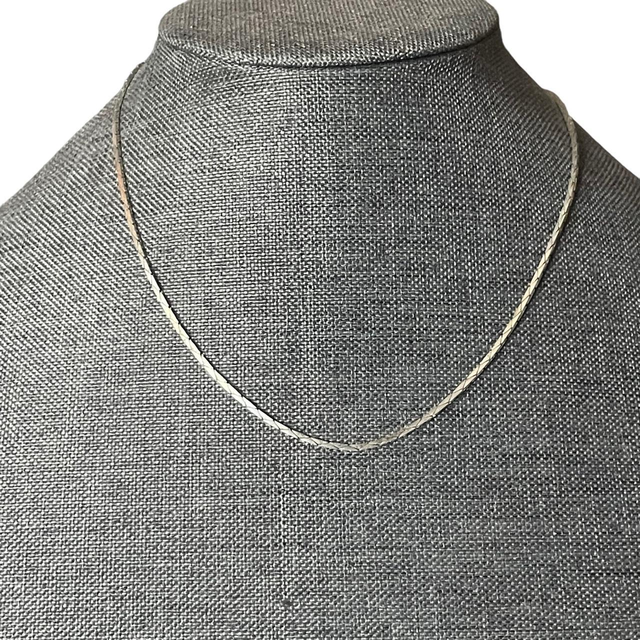 Vintage silver cobra chain necklace In excellent... - Depop