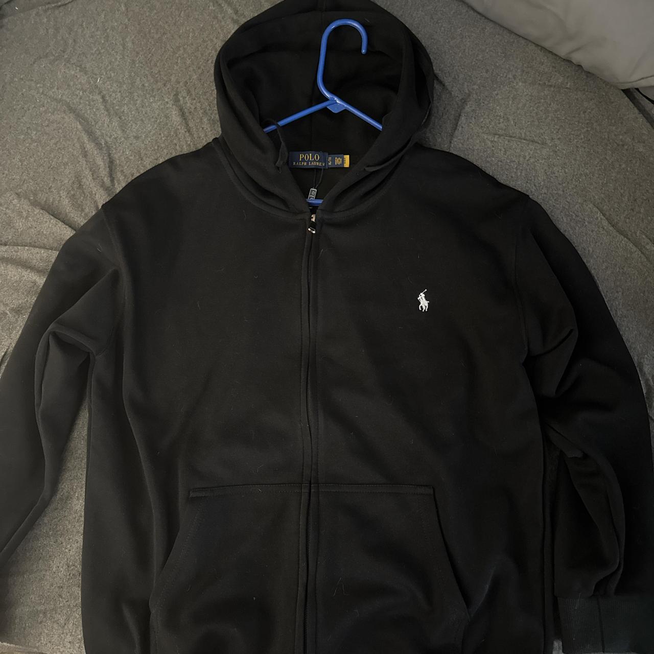 Xl polo zip up hoodie - Depop