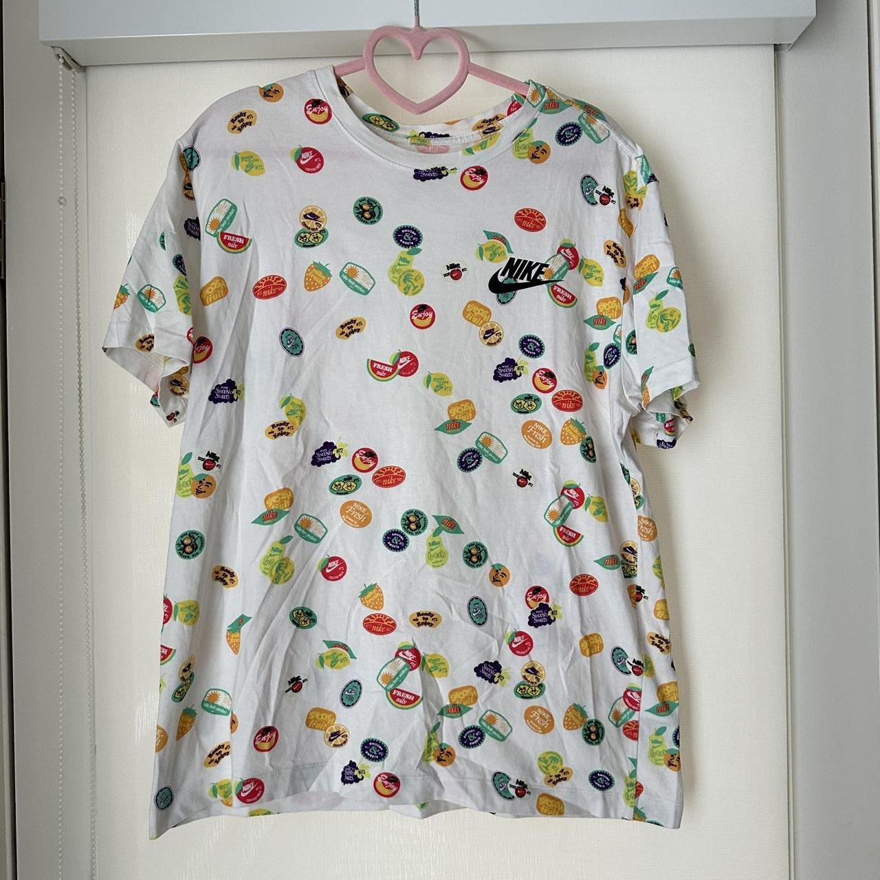 Nike Fruit Logo Stickers AOP All Over Print... | Depop