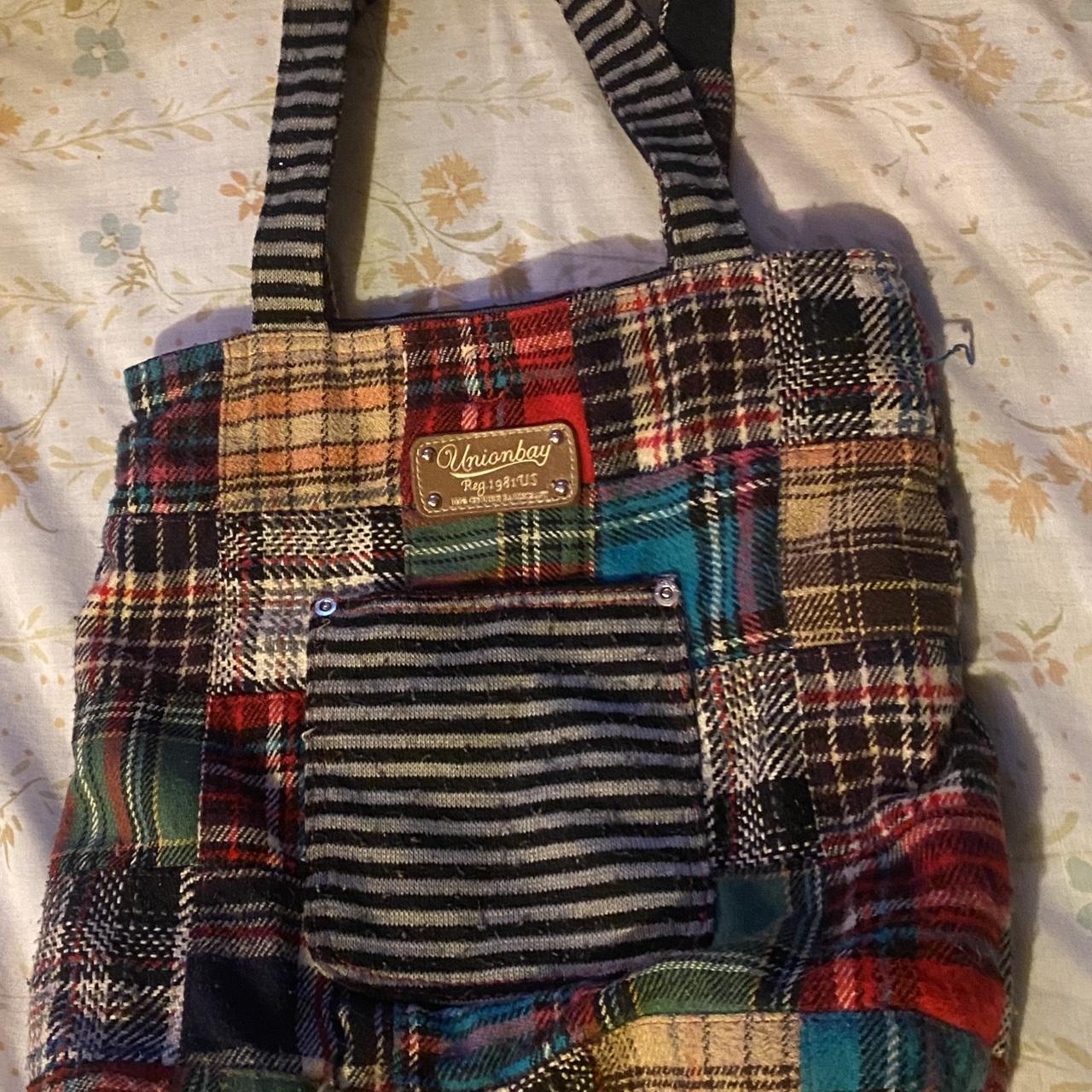 Union Bay Patchwork Tote Bag. In good condition,... - Depop