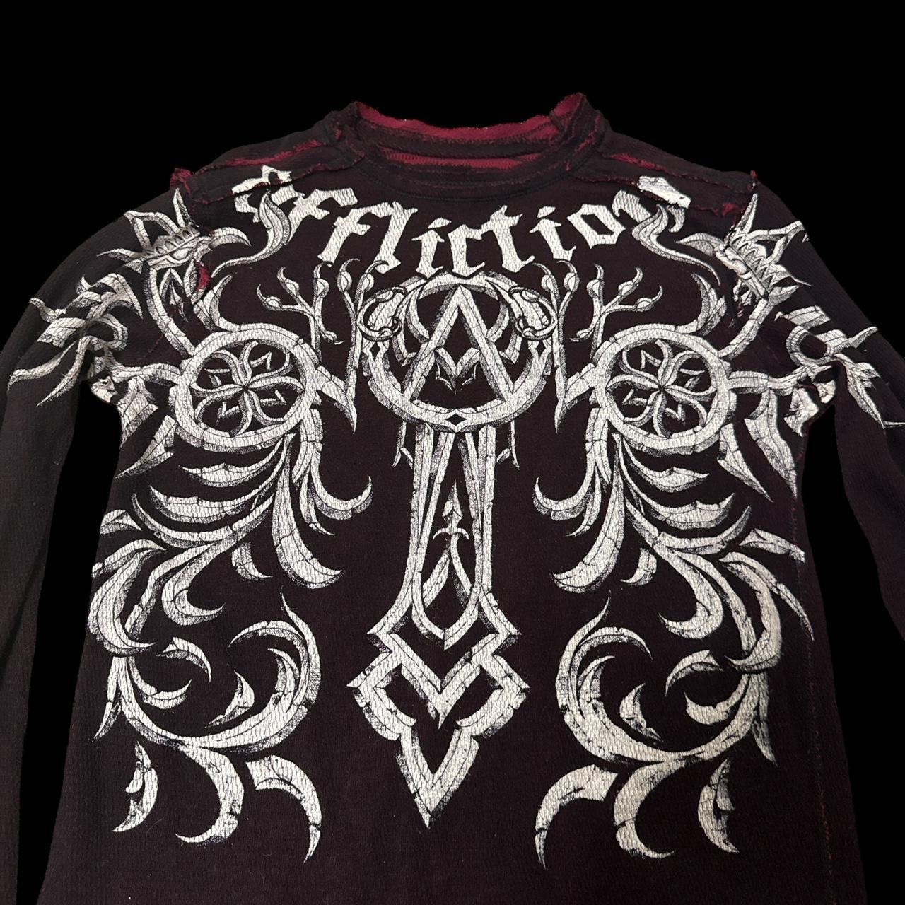 GRAIL AFFLICTION REVERSIBLE THERMAL Craziest designs... - Depop